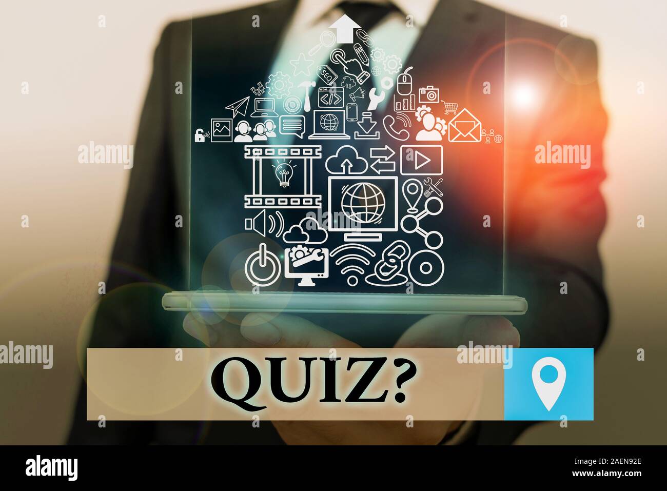 Handwriting text Quiz Question. Conceptual photo test of knowledge as ...