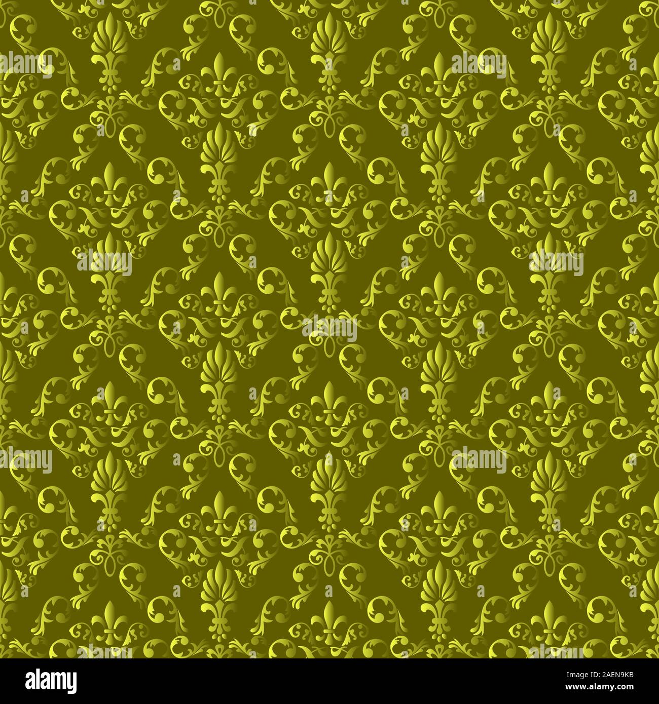 Seamless wallpaper pattern from abstract smooth forms, vector Stock ...