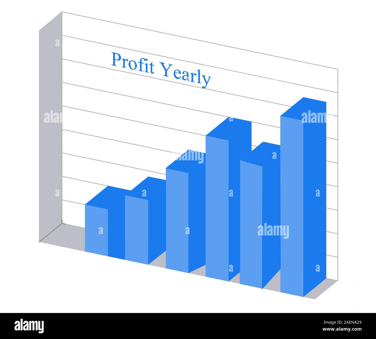 Bar chart of profit growth Stock Photo - Alamy