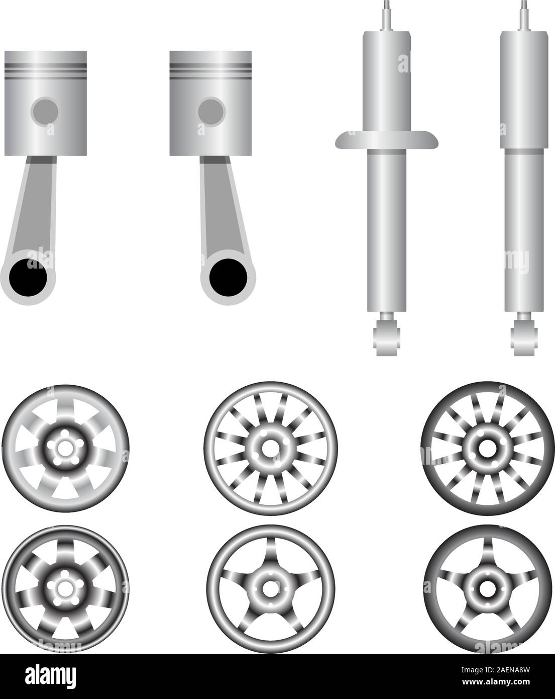 Icons set Auto parts Stock Vector Image & Art - Alamy