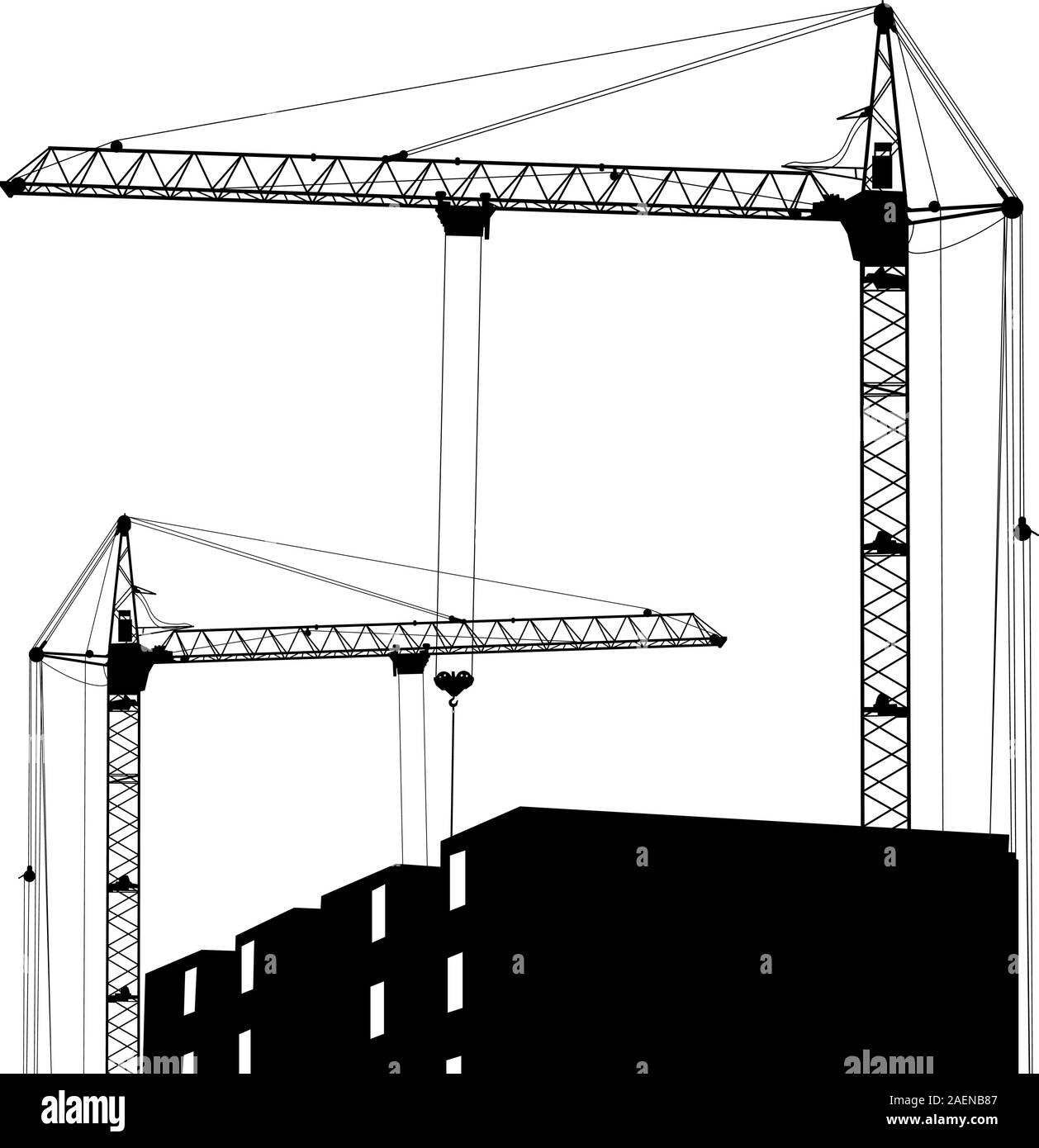 Building skyscraper two tower Stock Vector Images - Alamy