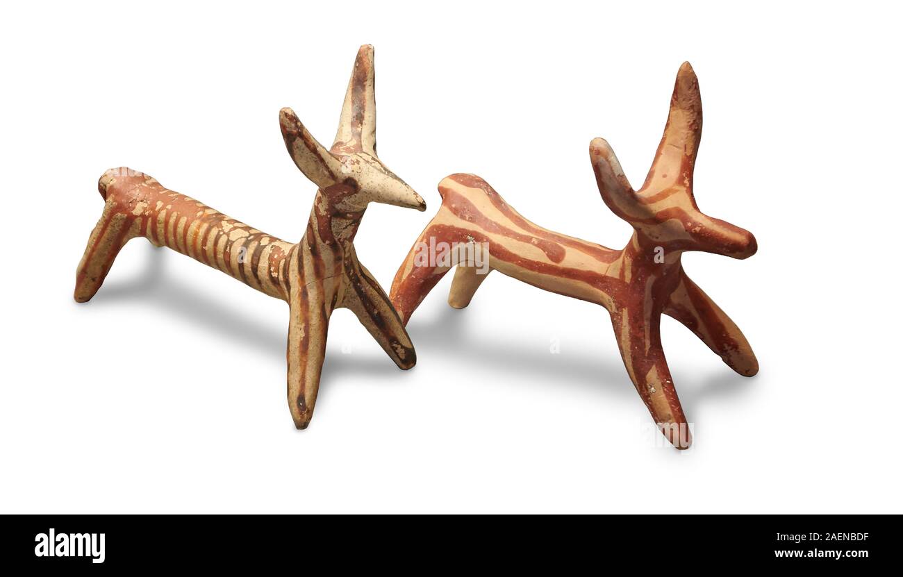 Mycenaean bull figurines from Prosymna and Mycenae, Archaeological ...