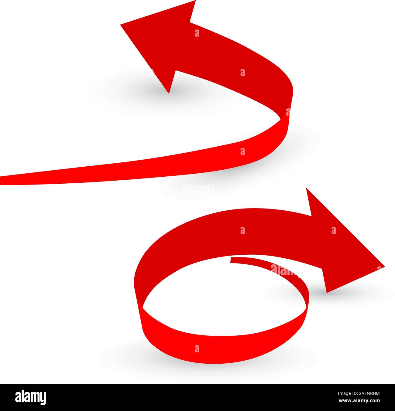 Origami red arrow paper, vector illustration Stock Vector Image & Art ...
