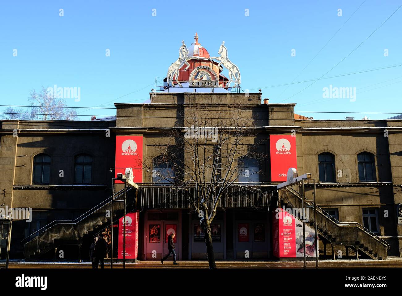 Riga / Latvia - 01 December 2019 : Riga Circus building exterior Stock ...