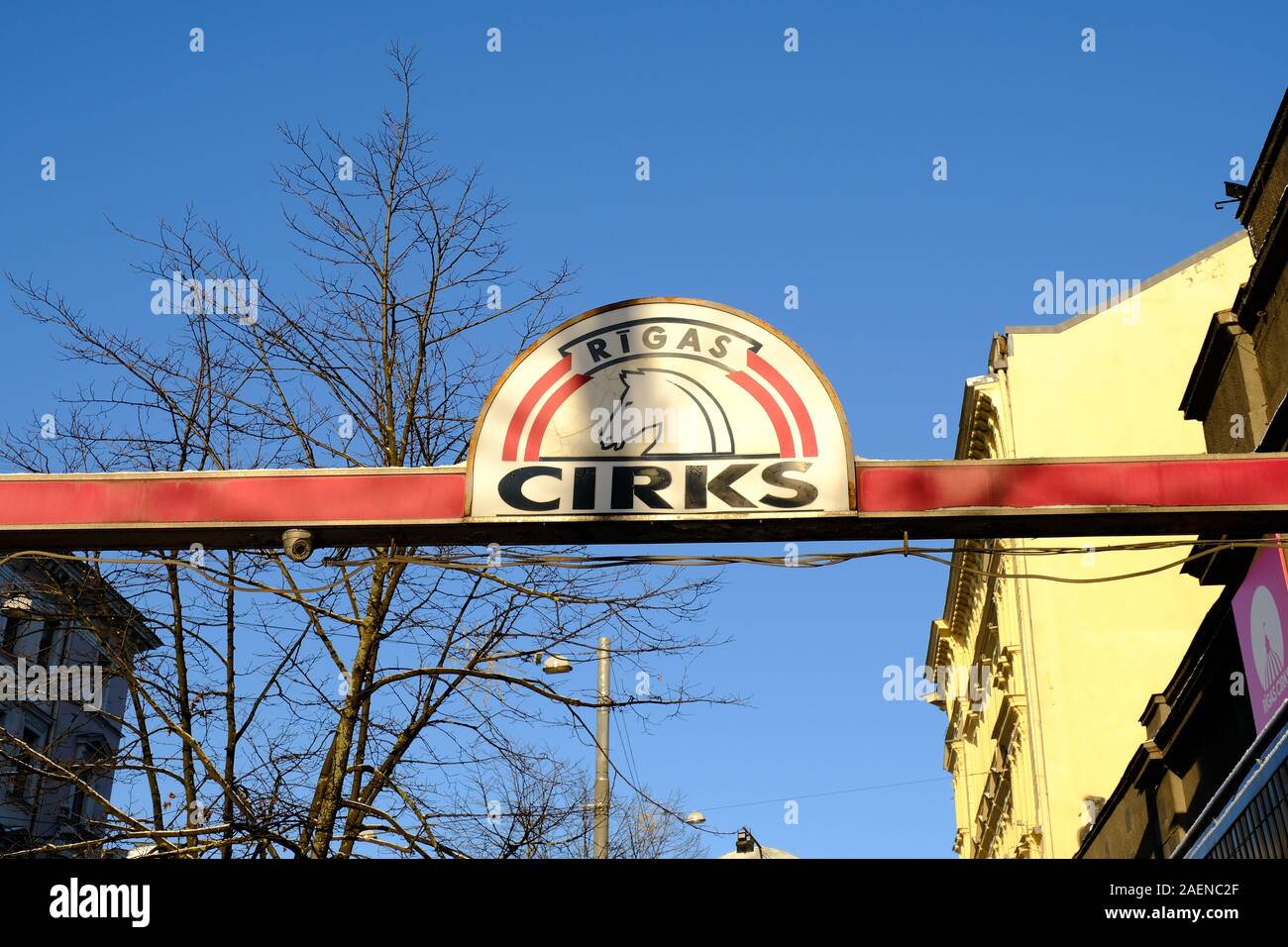 Riga / Latvia - 01 December 2019 : Riga Circus logo Stock Photo - Alamy