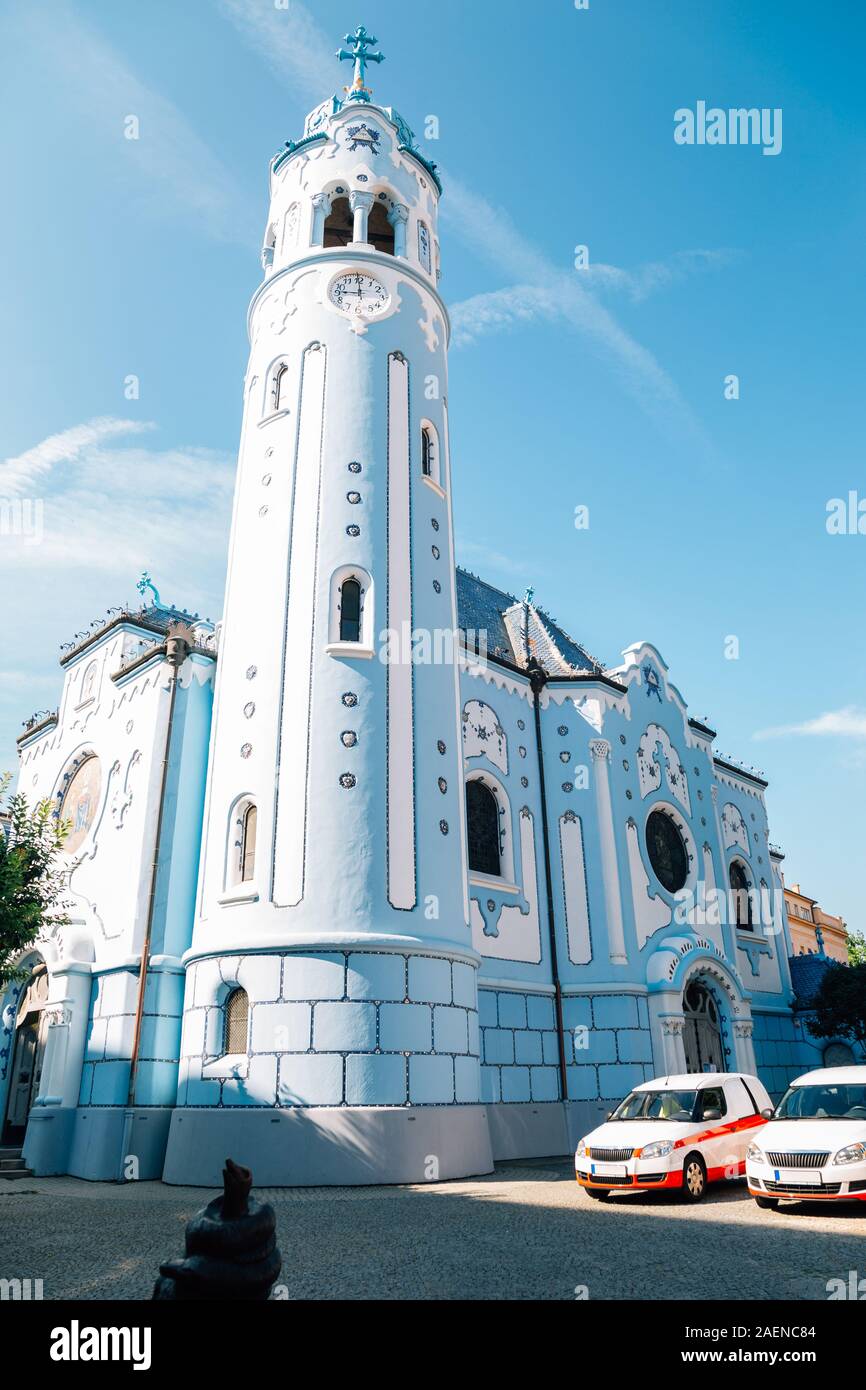 The blue church of st elizabeth bratislava hi-res stock photography and ...