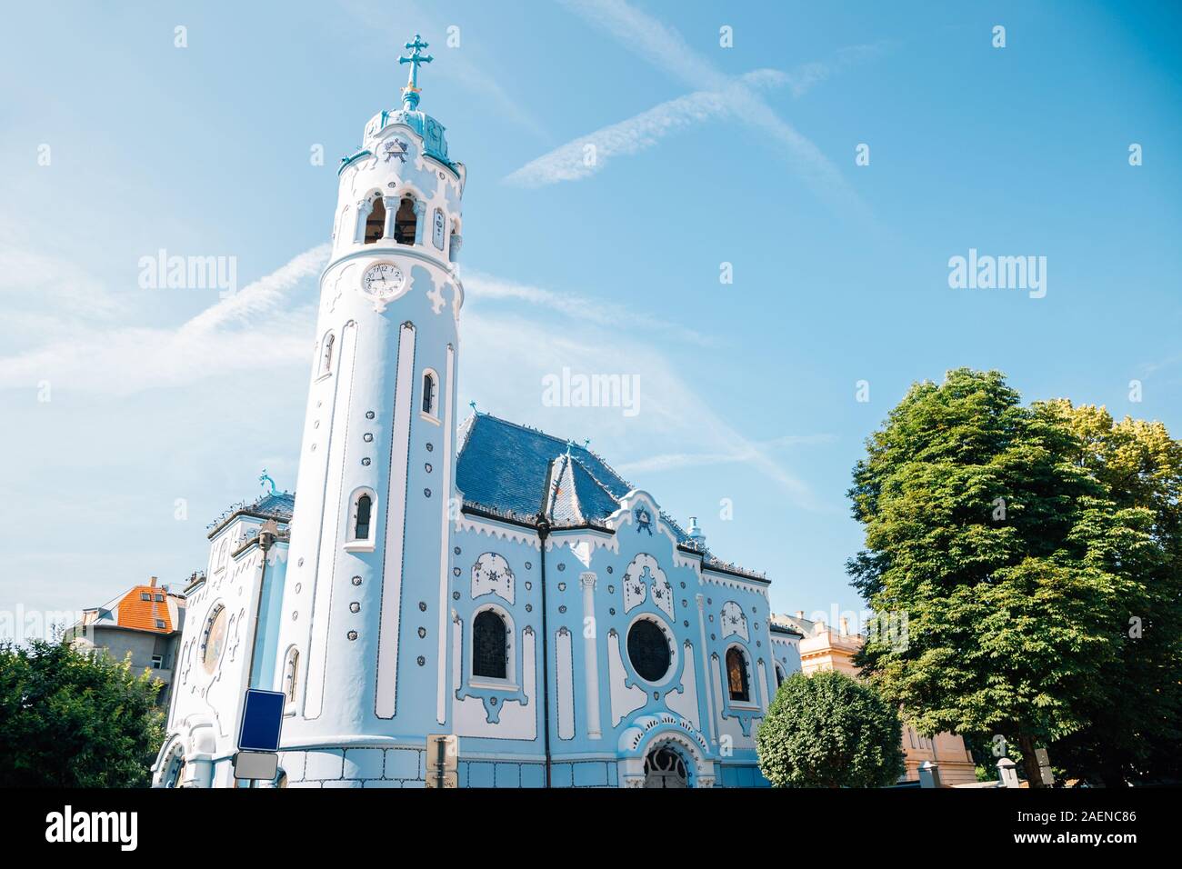 The blue church of st elizabeth bratislava hi-res stock photography and ...