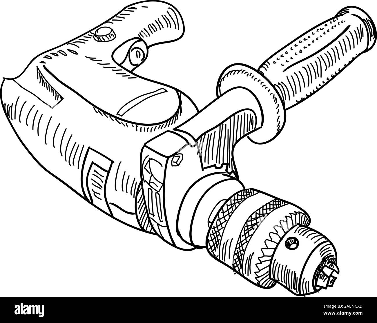 Vector drill with handle Stock Vector Image & Art - Alamy