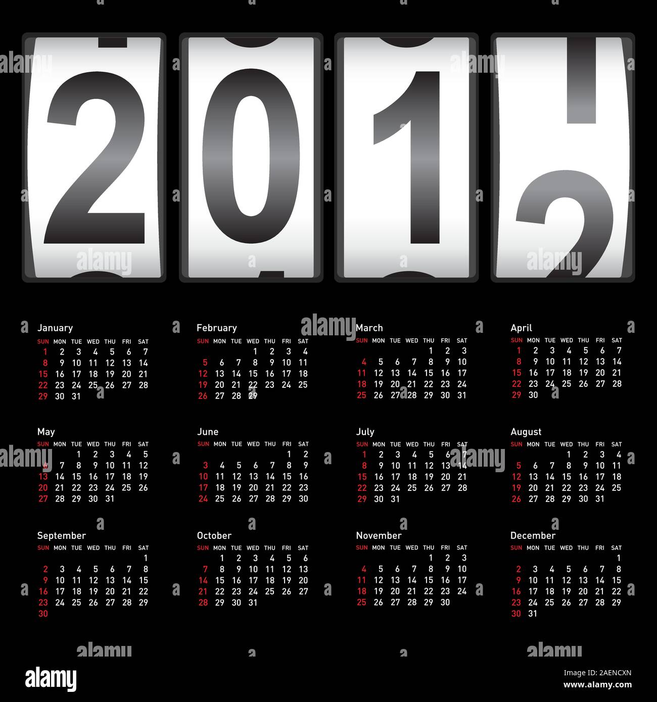 First sunday Stock Vector Images - Alamy