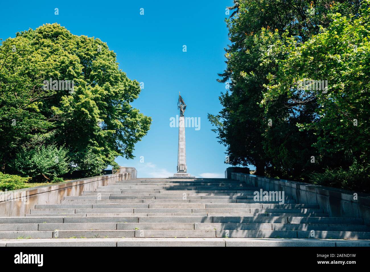 Slavin memorial monument and military cemetery in Bratislava, Slovakia ...