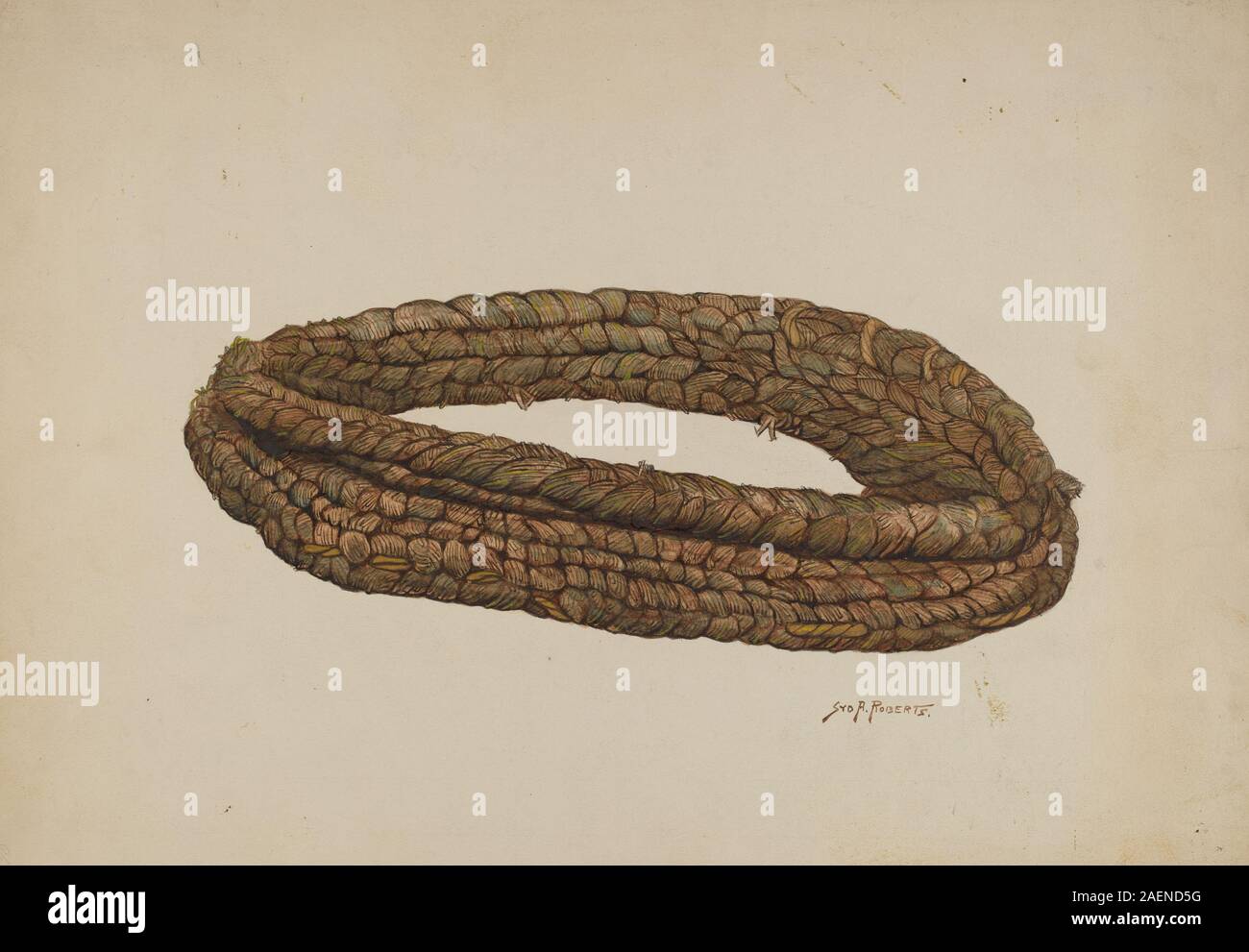 Sydney Roberts, Horse Collar, c 1941, Horse Collar; c. 1941 Stock Photo ...