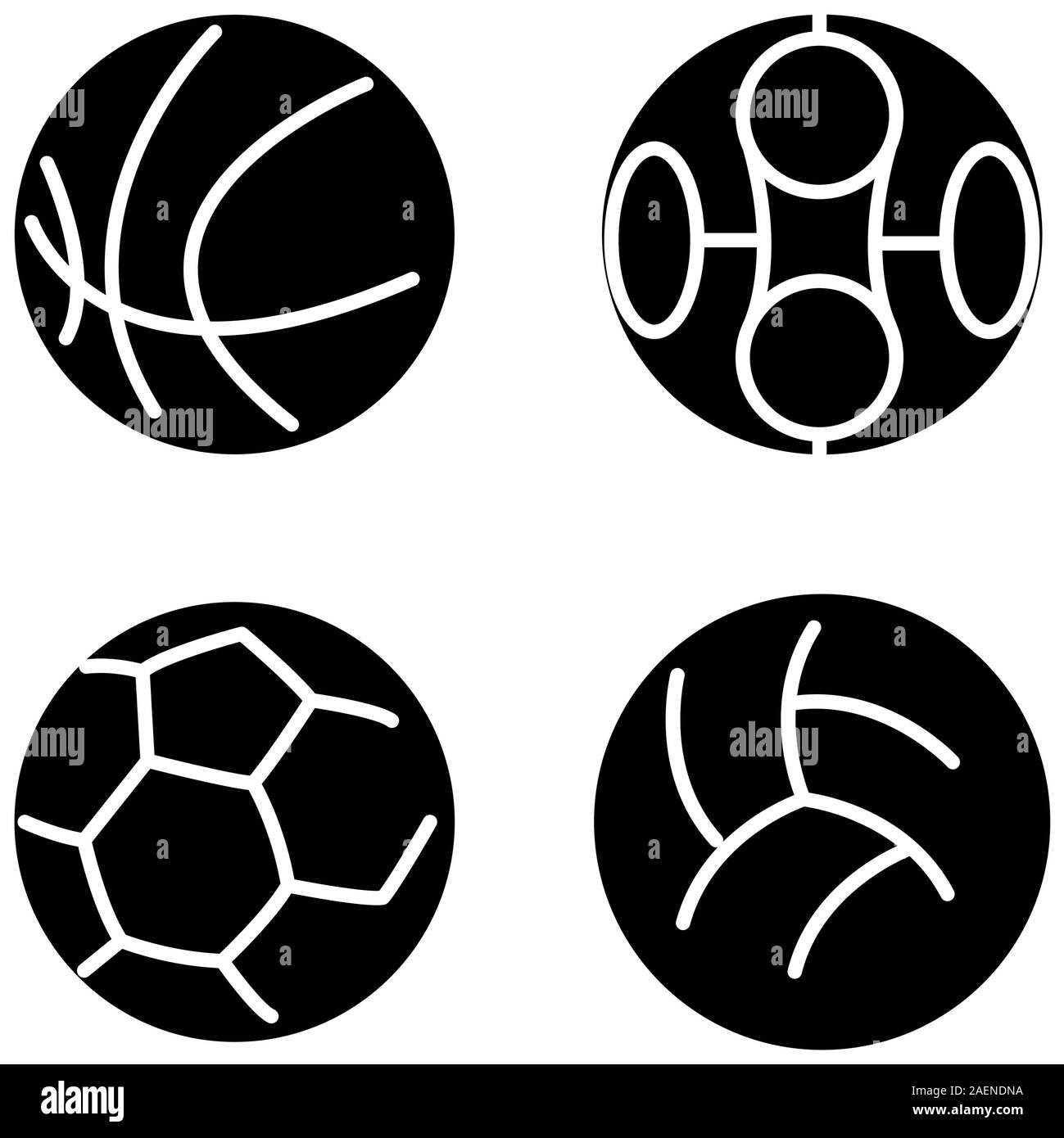 Set sport balls. Vector illustration Stock Vector Image & Art - Alamy