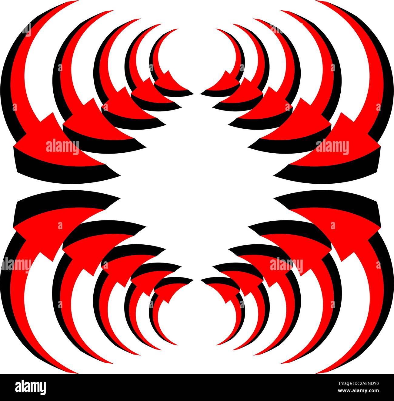 Vector set of red arrows Stock Vector Image & Art - Alamy