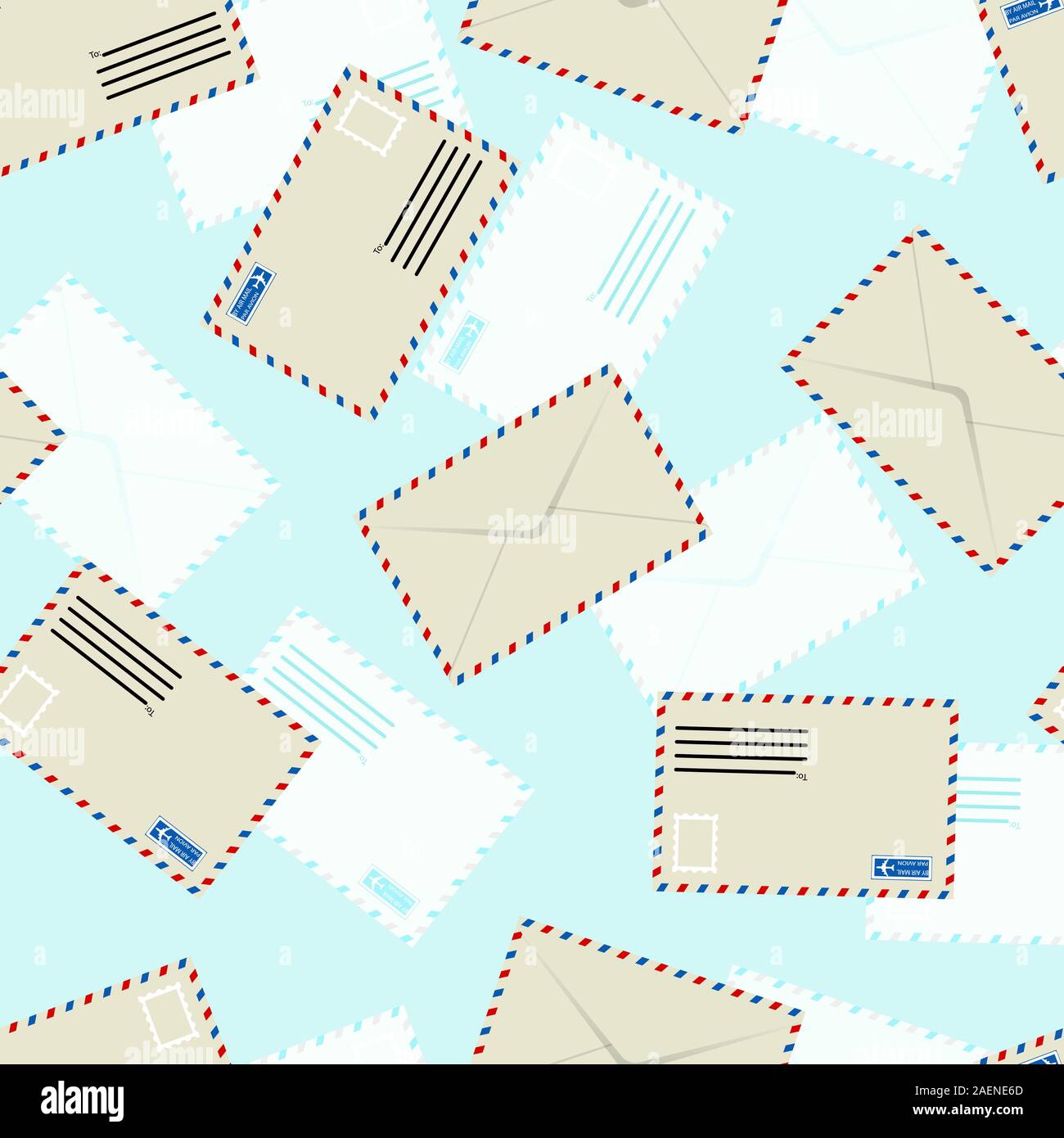 White envelope, seamless wallpaper, vector illustration Stock Vector ...