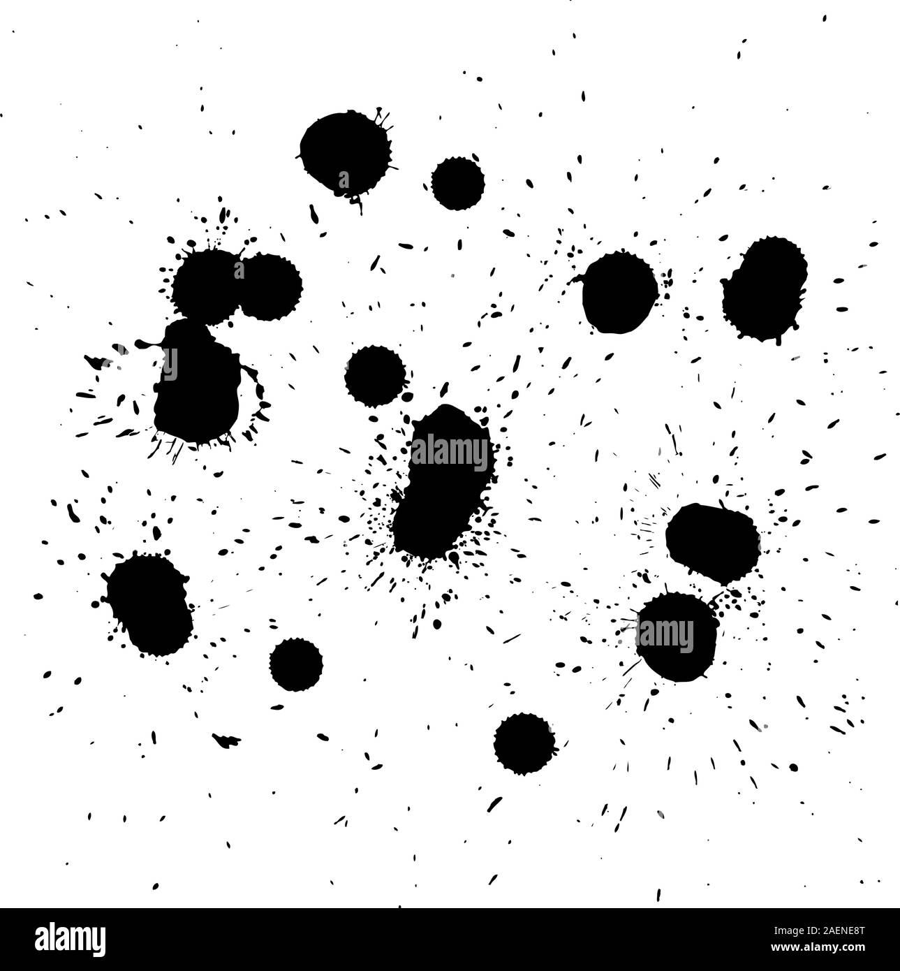 Brush blot vector on white background. Vector illustration Stock Vector ...