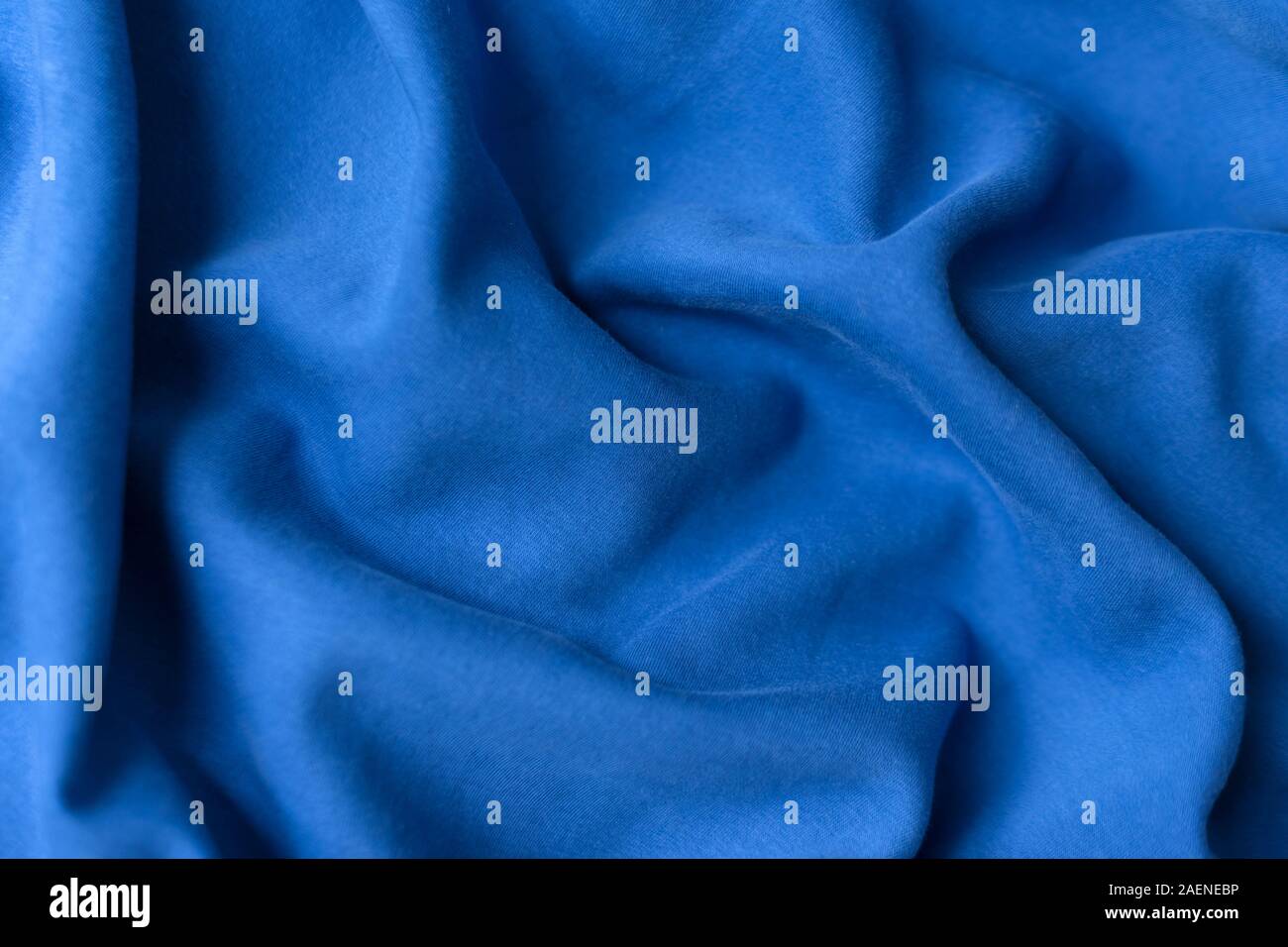 Blue fabric texture background. Textile cloth colored in trend classic ...
