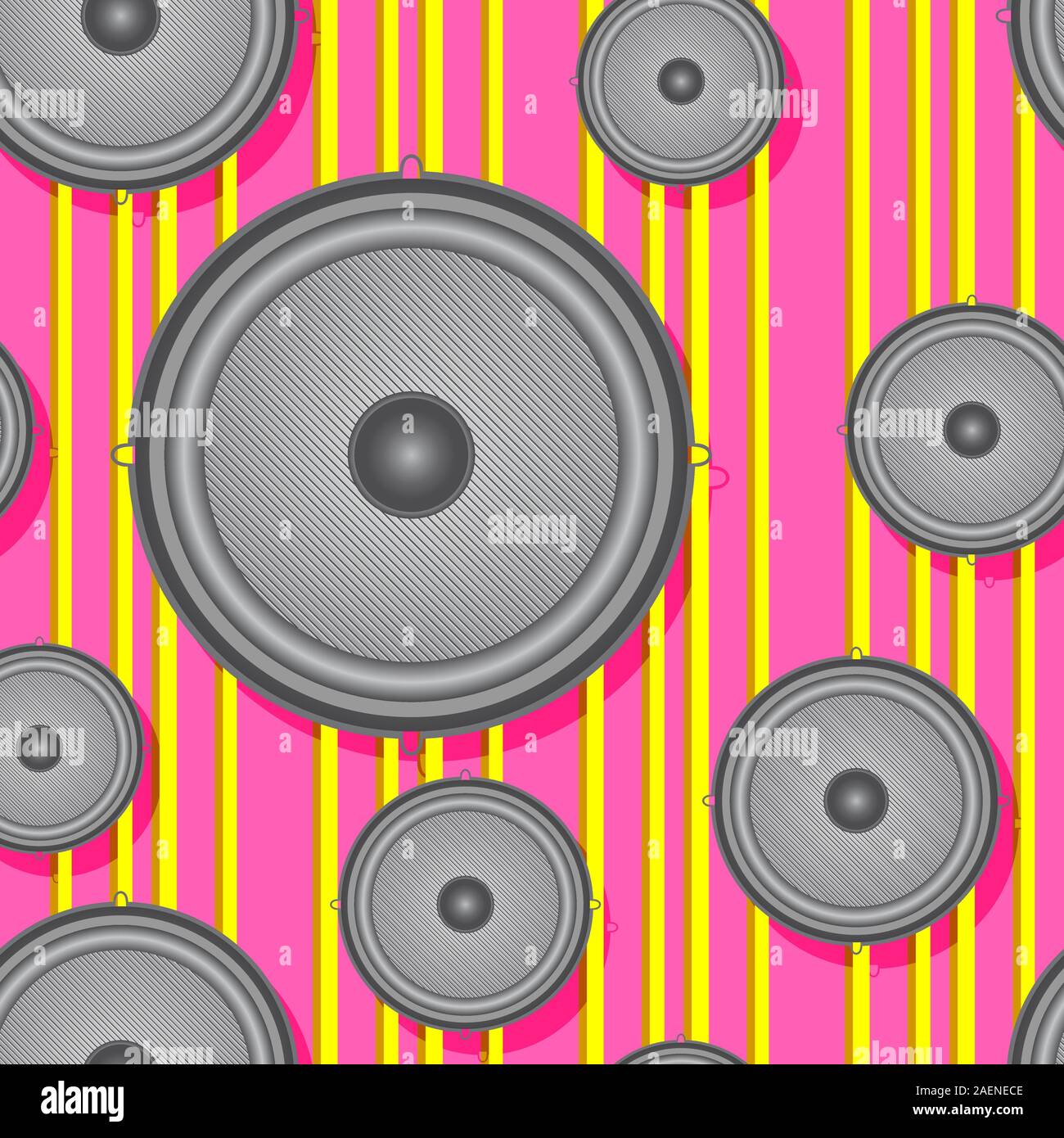Speakers seamless background. Vector illustration Stock Vector Image ...