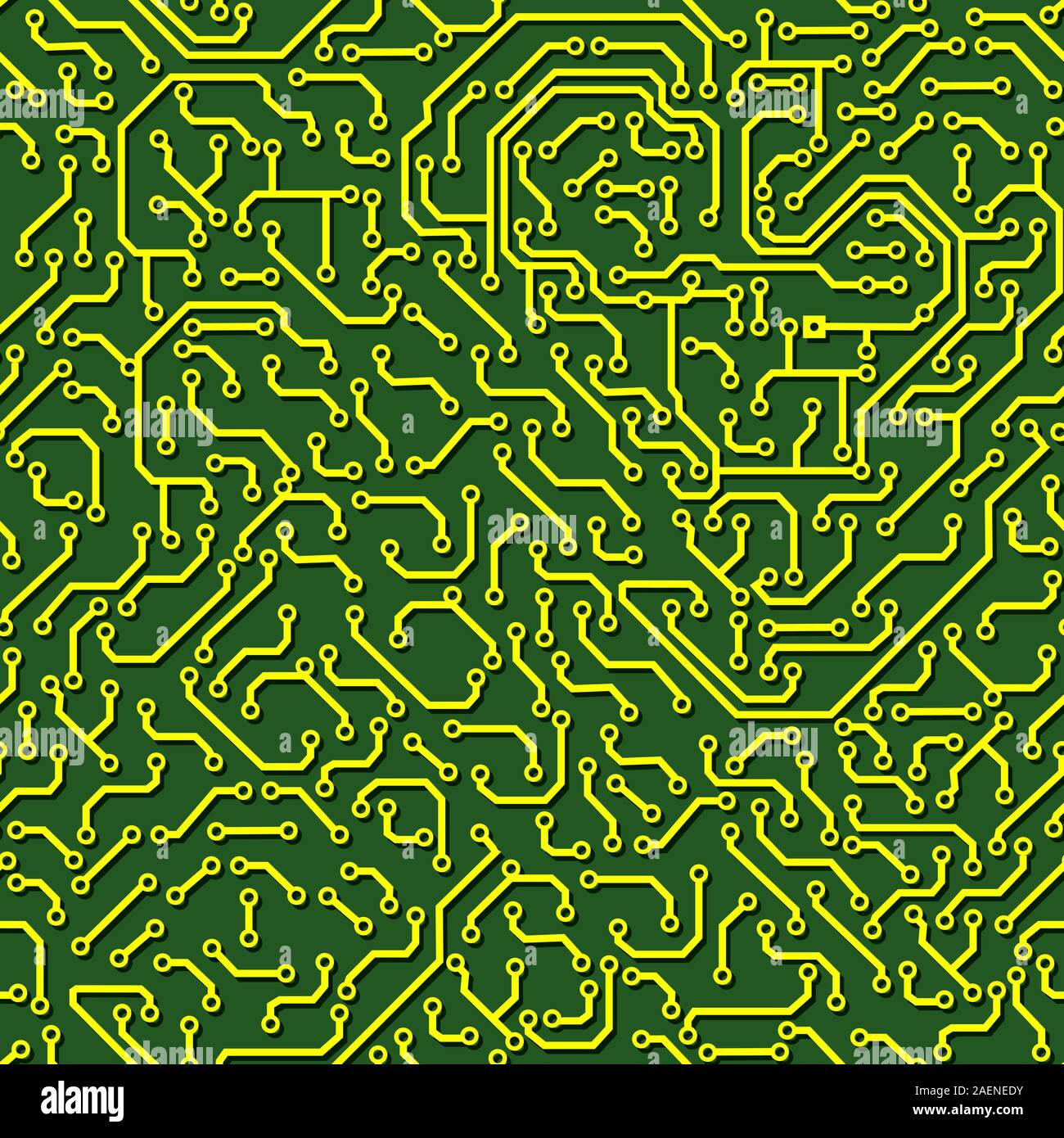 Seamless pattern circuit board black hi-res stock photography and ...