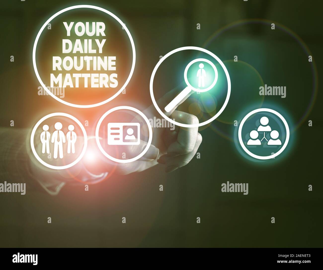 Handwriting text writing Your Daily Routine Matters. Conceptual photo ...