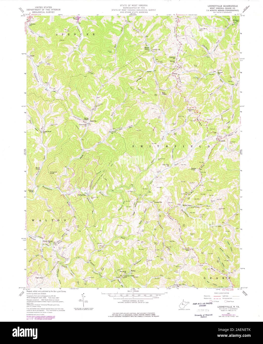 WV Looneyville 700955 1957 24000 Stock Photo - Alamy