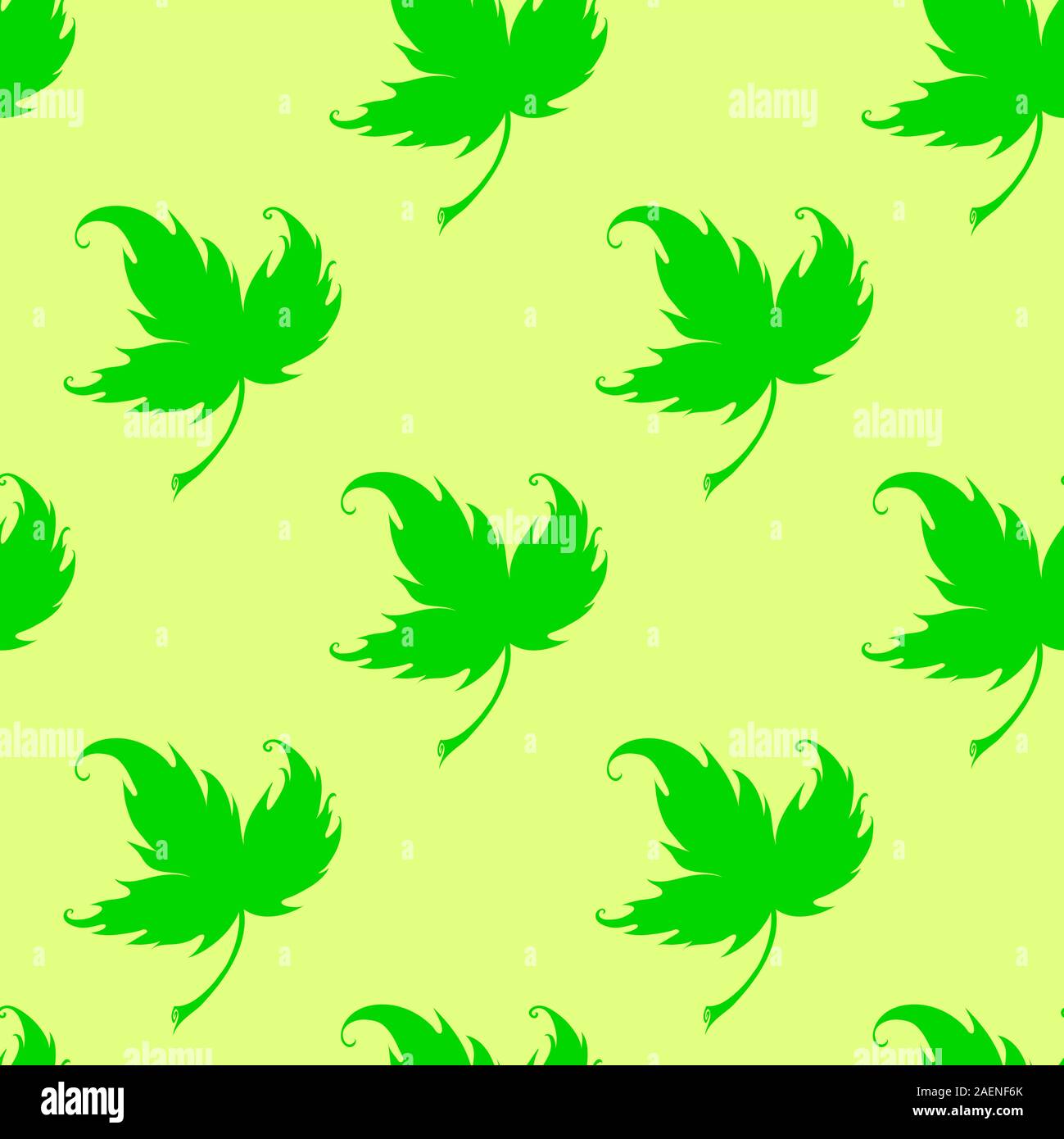 Wallpaper with curling leaves of a plant Stock Vector Image & Art - Alamy