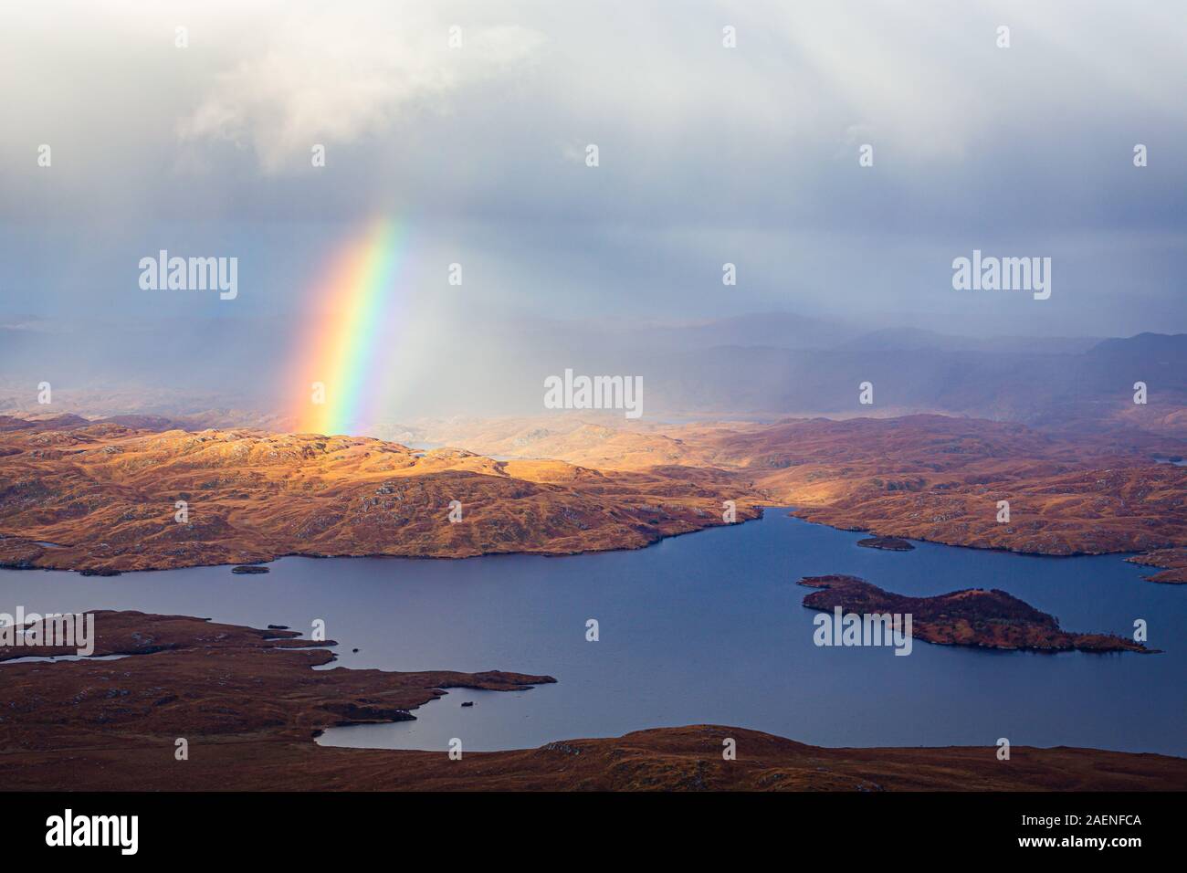 Scottish highlands rainbow hi-res stock photography and images - Alamy
