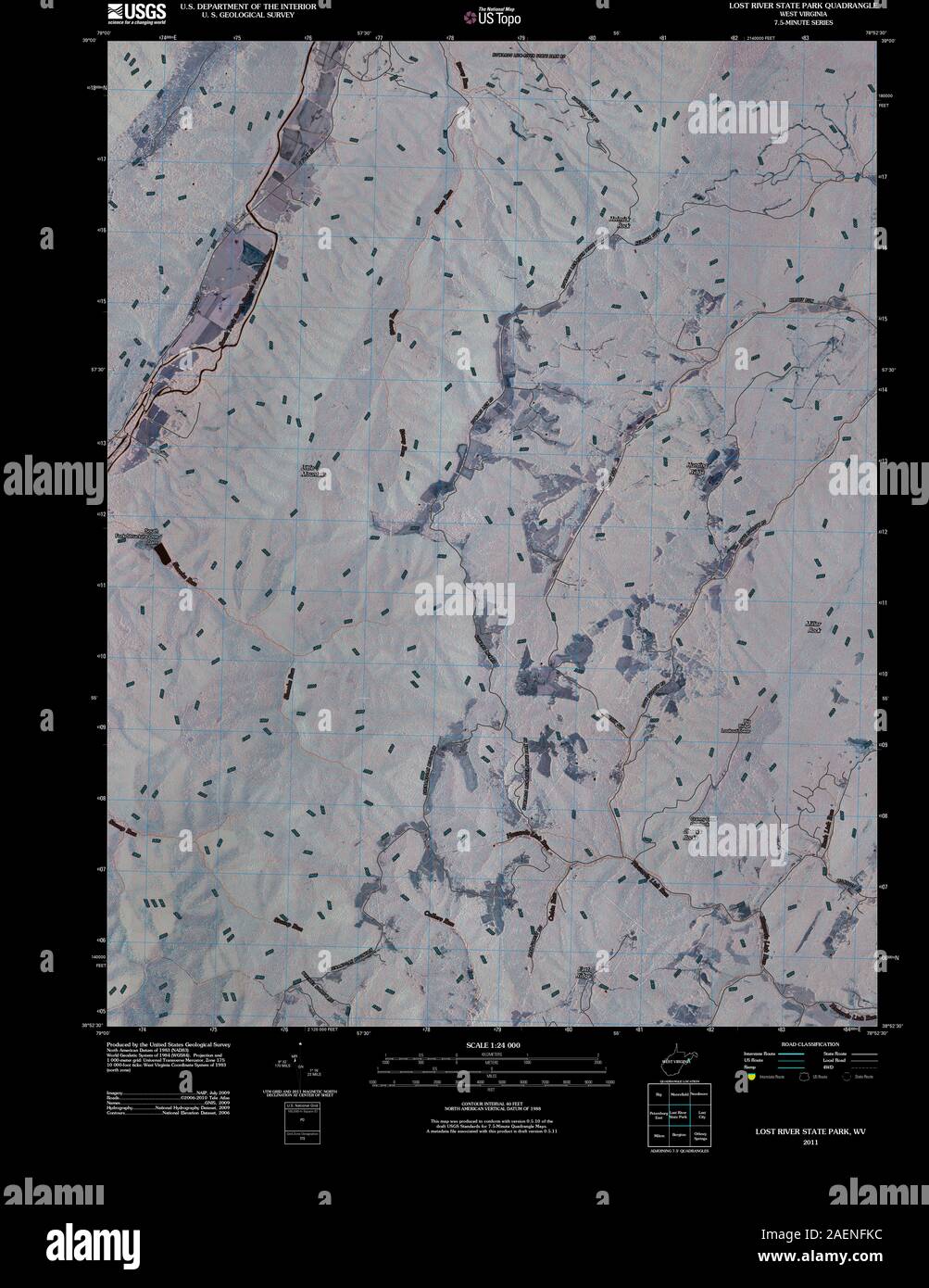 WV Lost River State Park 20110113 TM Inverted Stock Photo - Alamy