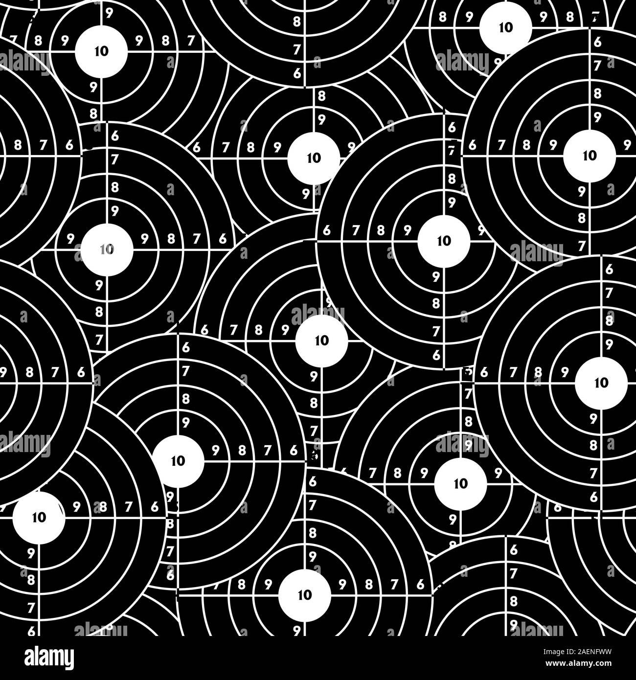 Seamless wallpaper black target Stock Vector Image & Art - Alamy