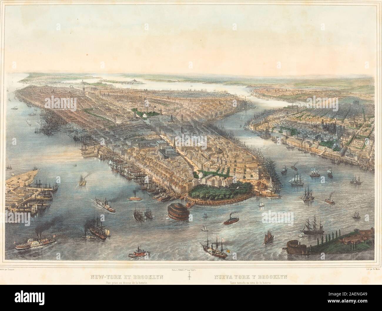 An engraving by Theodore Muller after William Simpson depicting a view ...