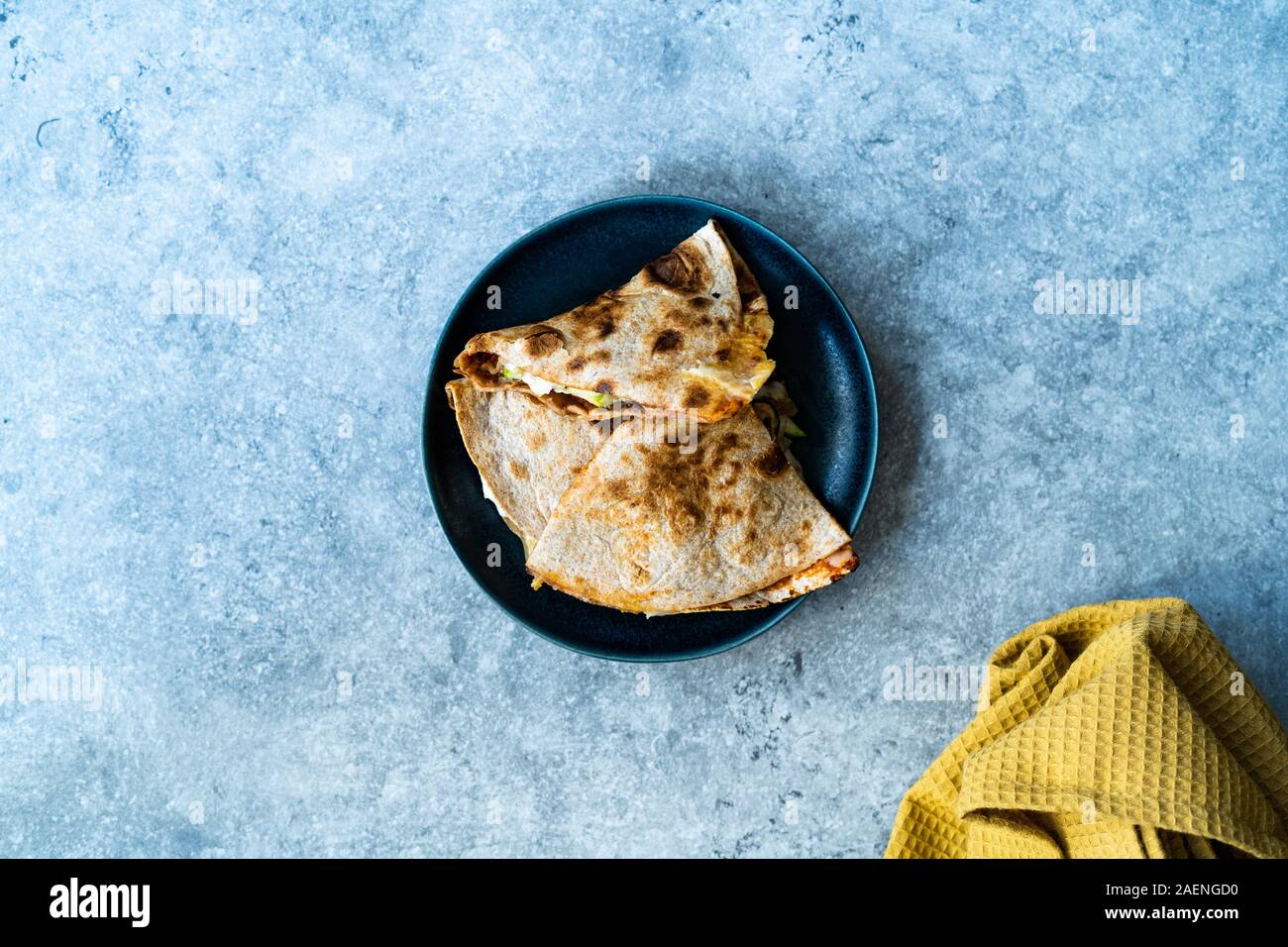 Veggie Italian Closed Calzone Pizza Slices with Mushrooms. Traditional ...