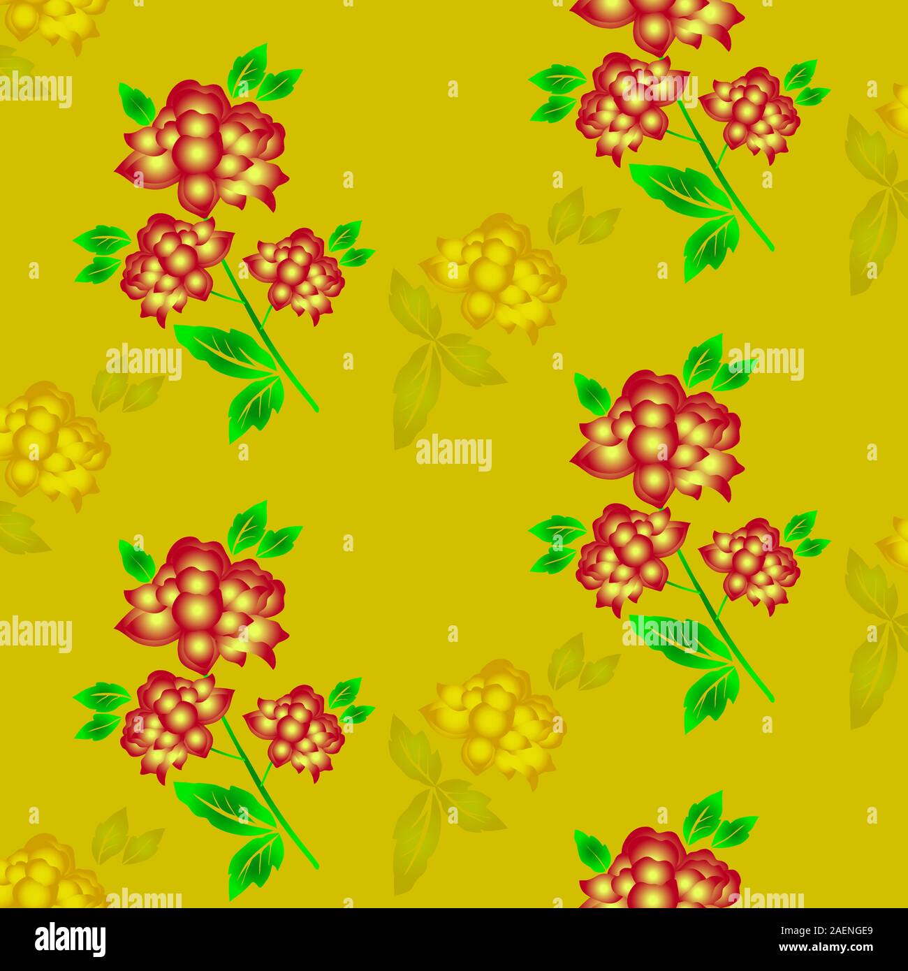 Seamless floral background. Repeat many times. Vector illustration ...