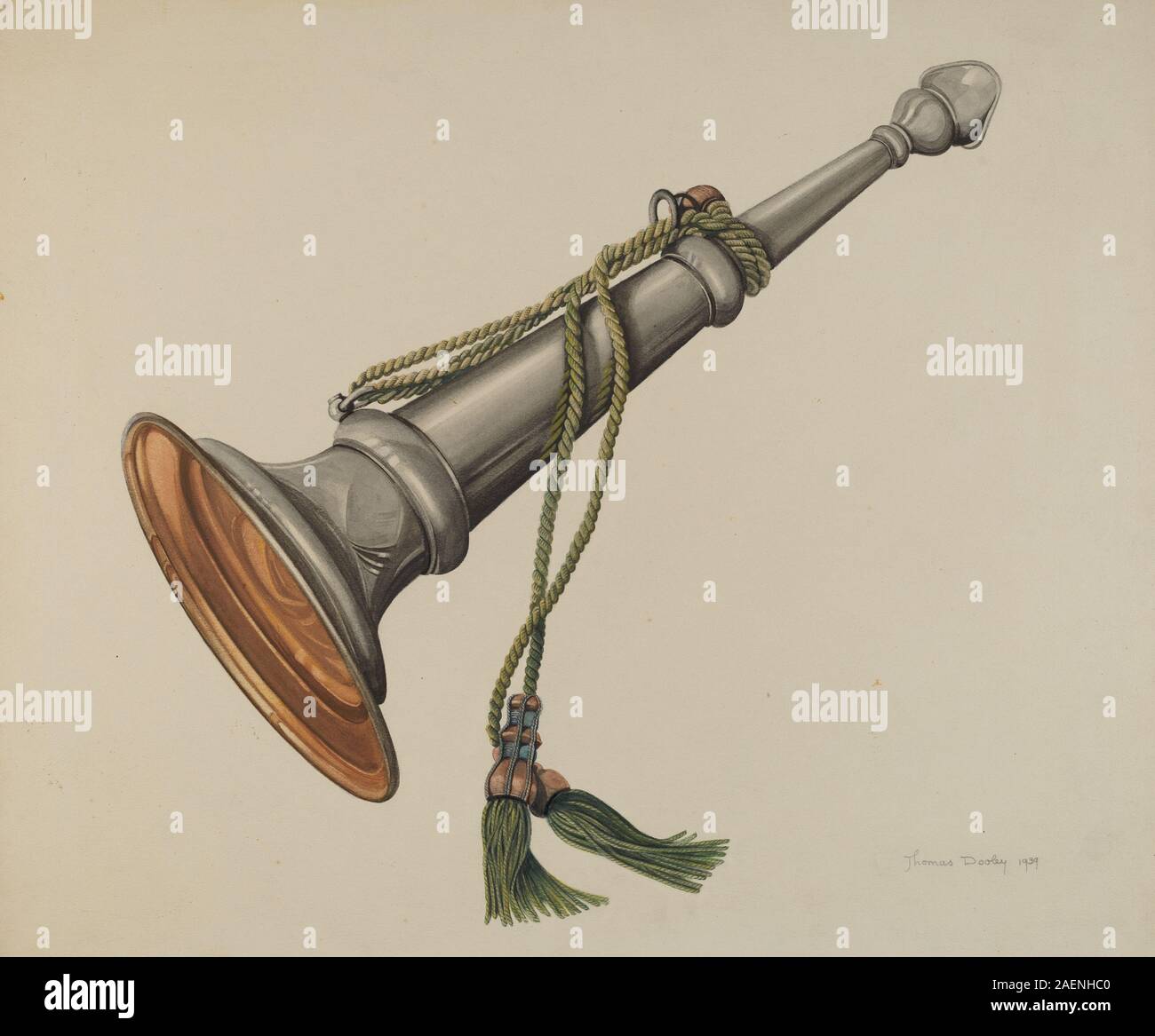 Thomas Dooley, Fire Marshall Trumpet, c 1939, Fire Marshall Trumpet; c ...