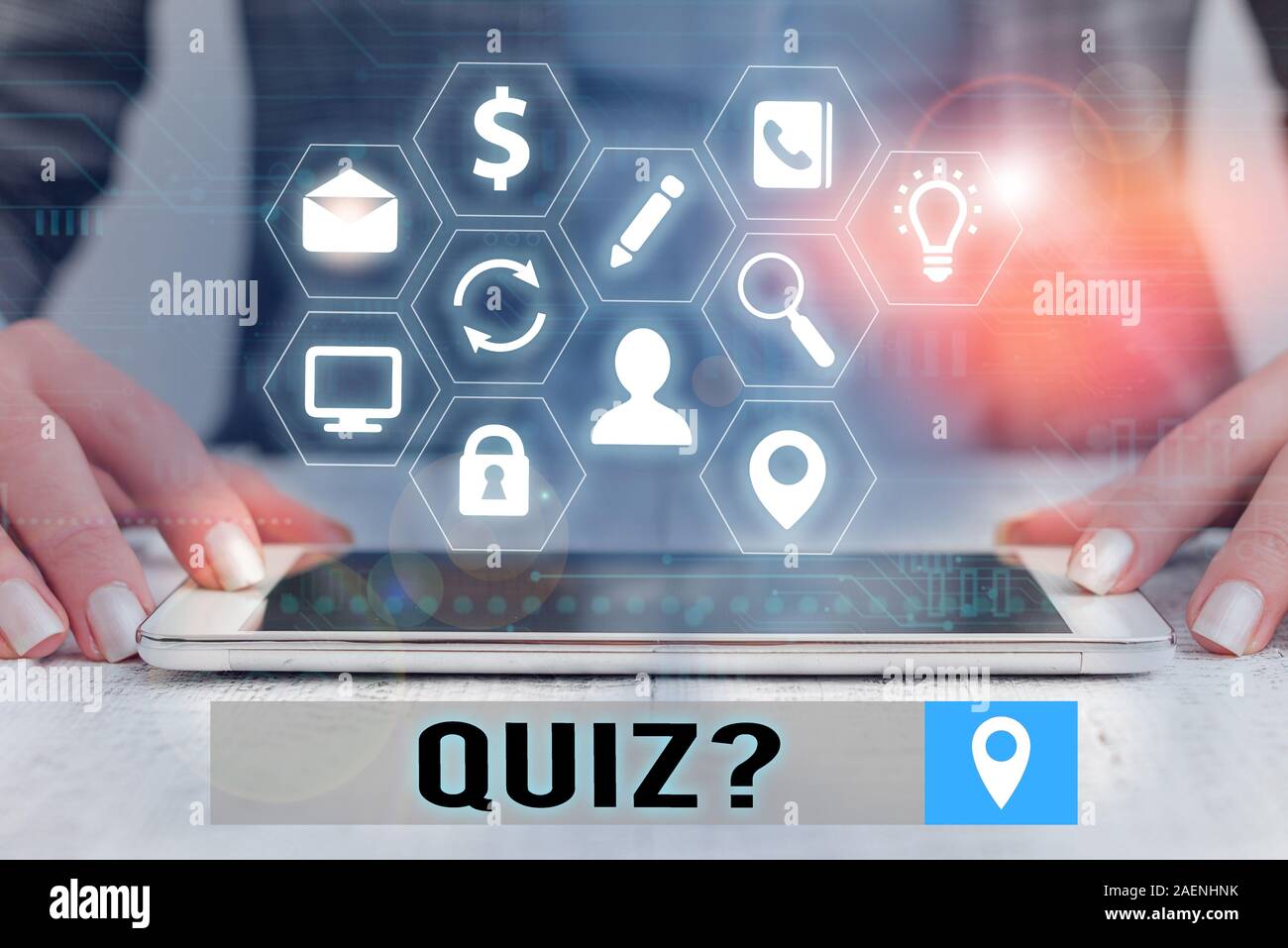 Text sign showing Quiz Question. Business photo showcasing test of ...