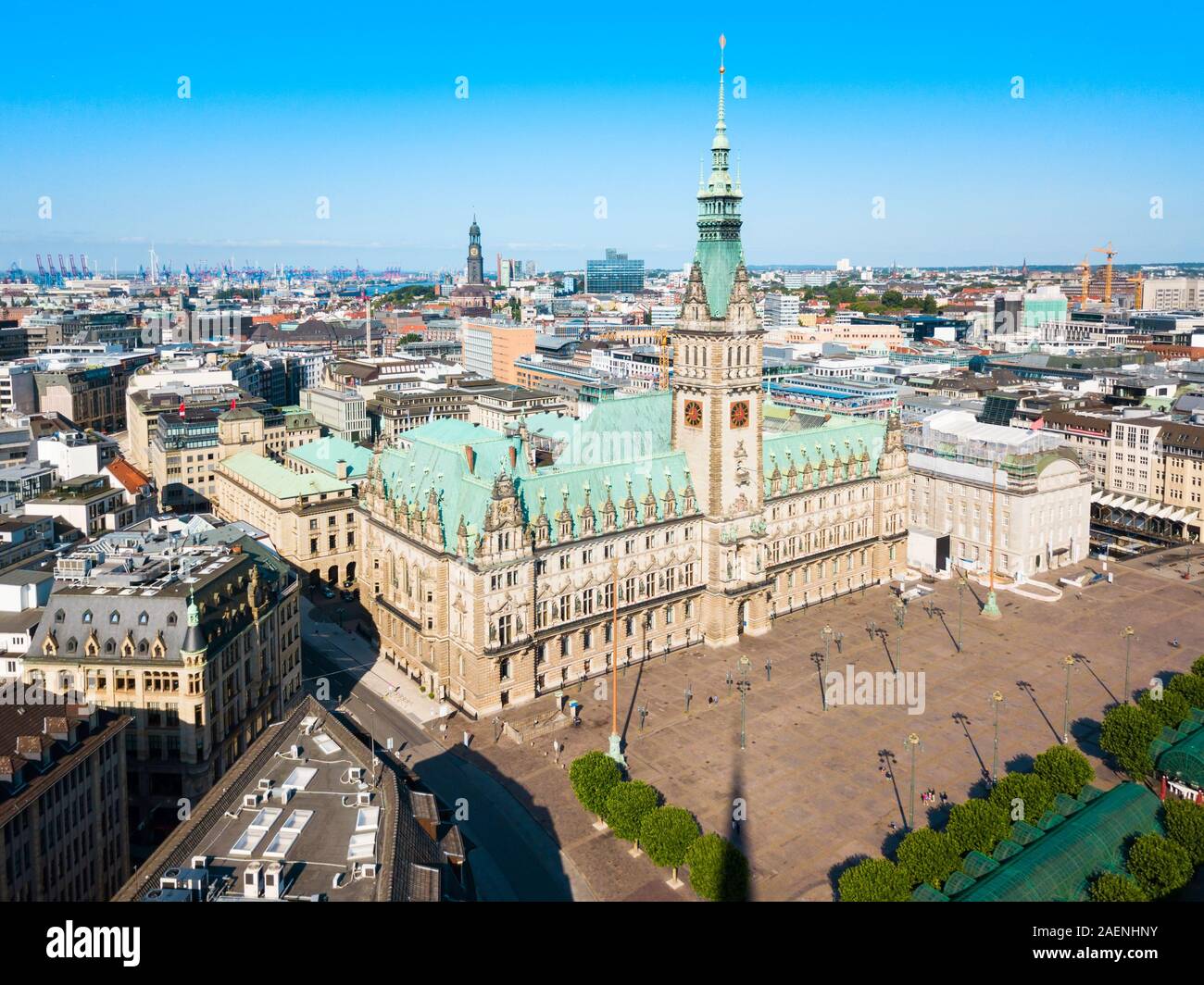 Hamburg City Hall or Hamburger Rathaus is the seat of local government ...