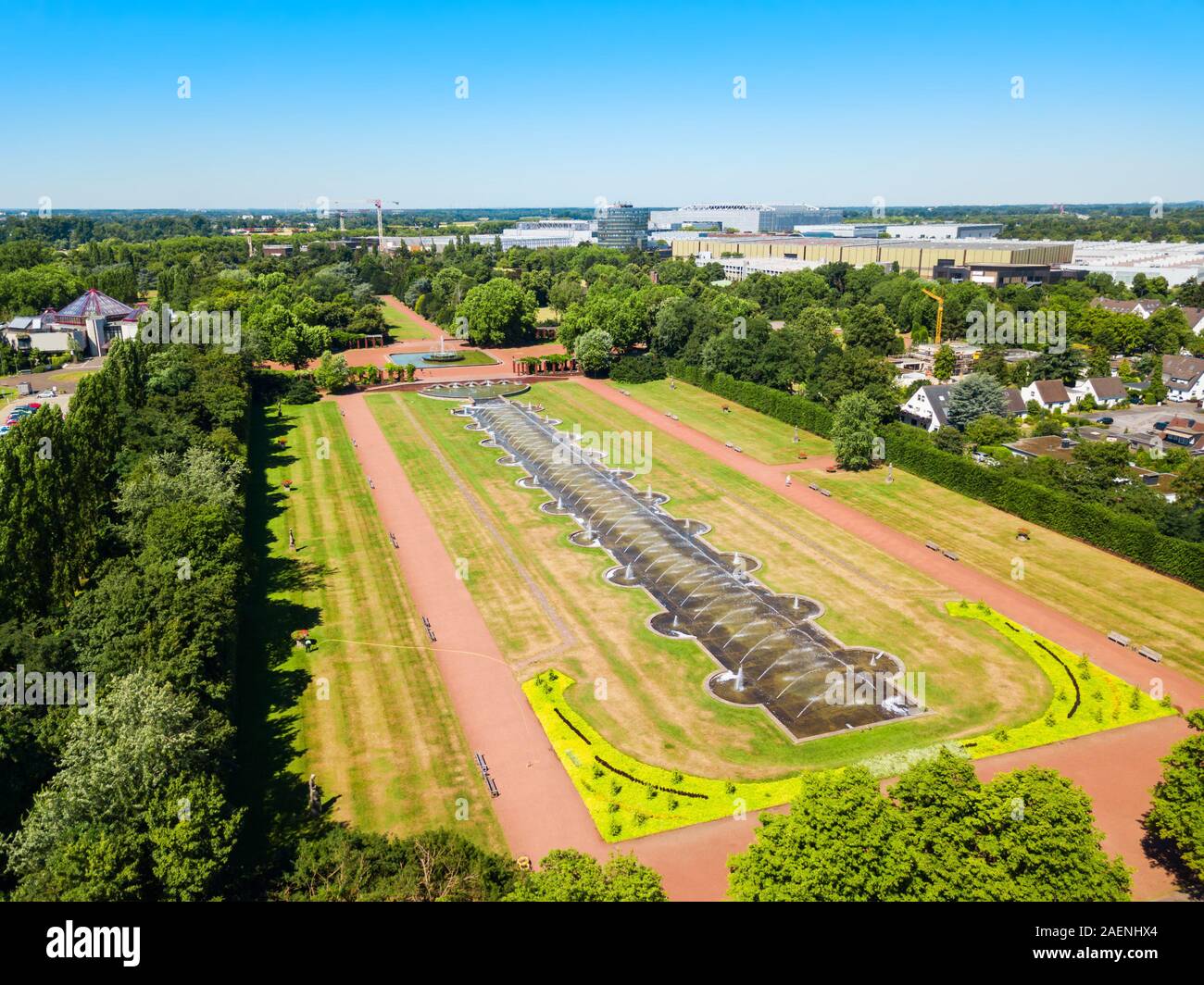 Nordpark is a public green area in the Stockum district in Dusseldorf ...