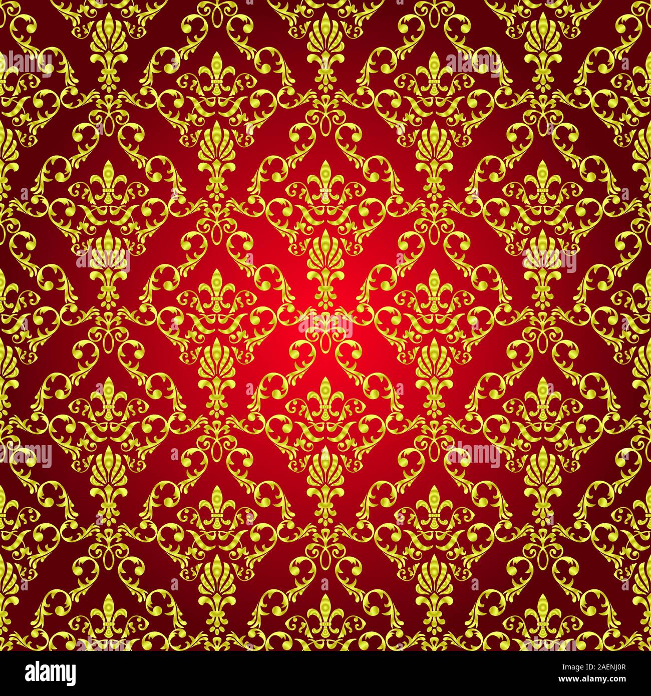 Seamless wallpaper pattern from abstract smooth forms, vector Stock ...