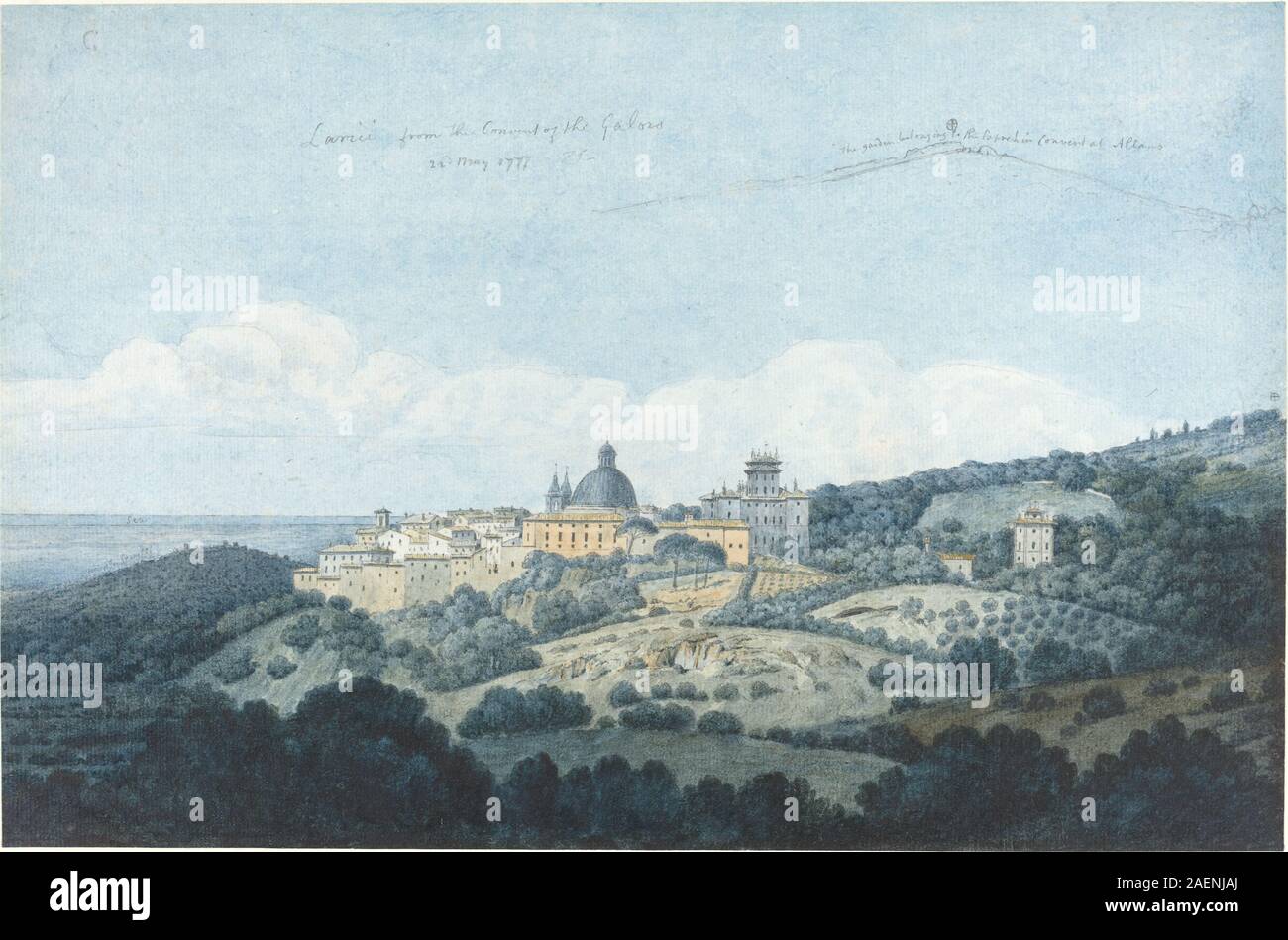 This 1777 painting by Thomas Jones depicts Larici trees near the ...