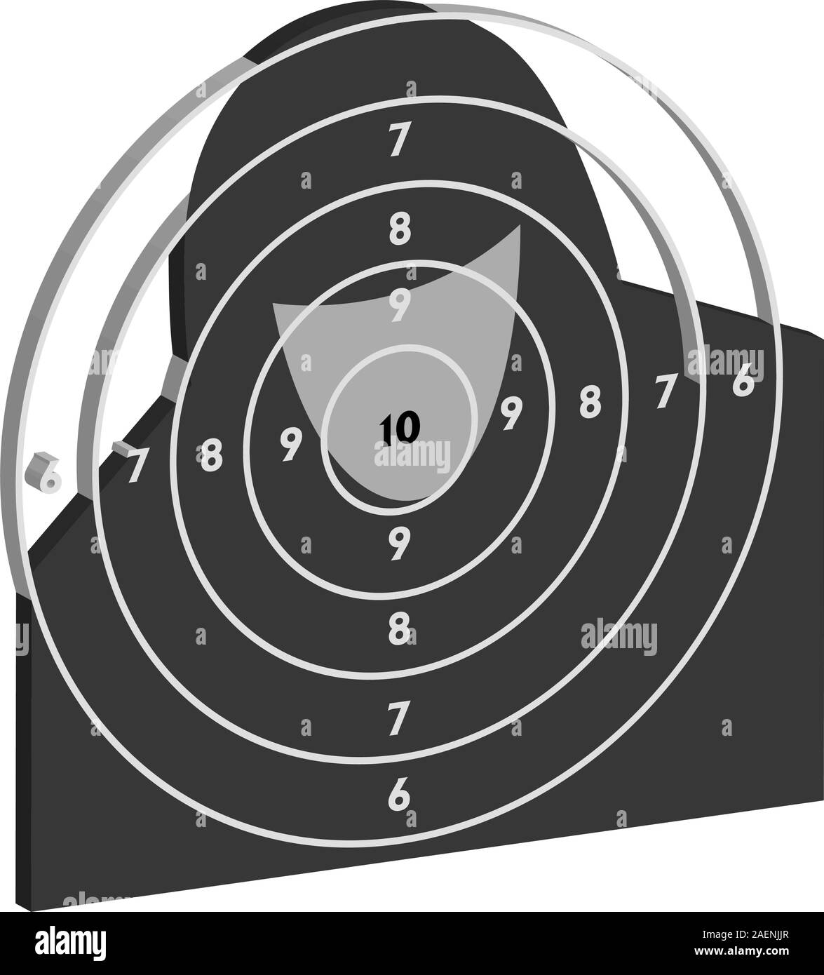 Pistol range target Stock Vector Images - Alamy