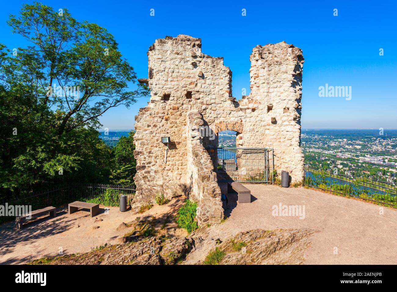 Burgruine Drachenfels is a ruined hill castle in Konigswinter on the ...