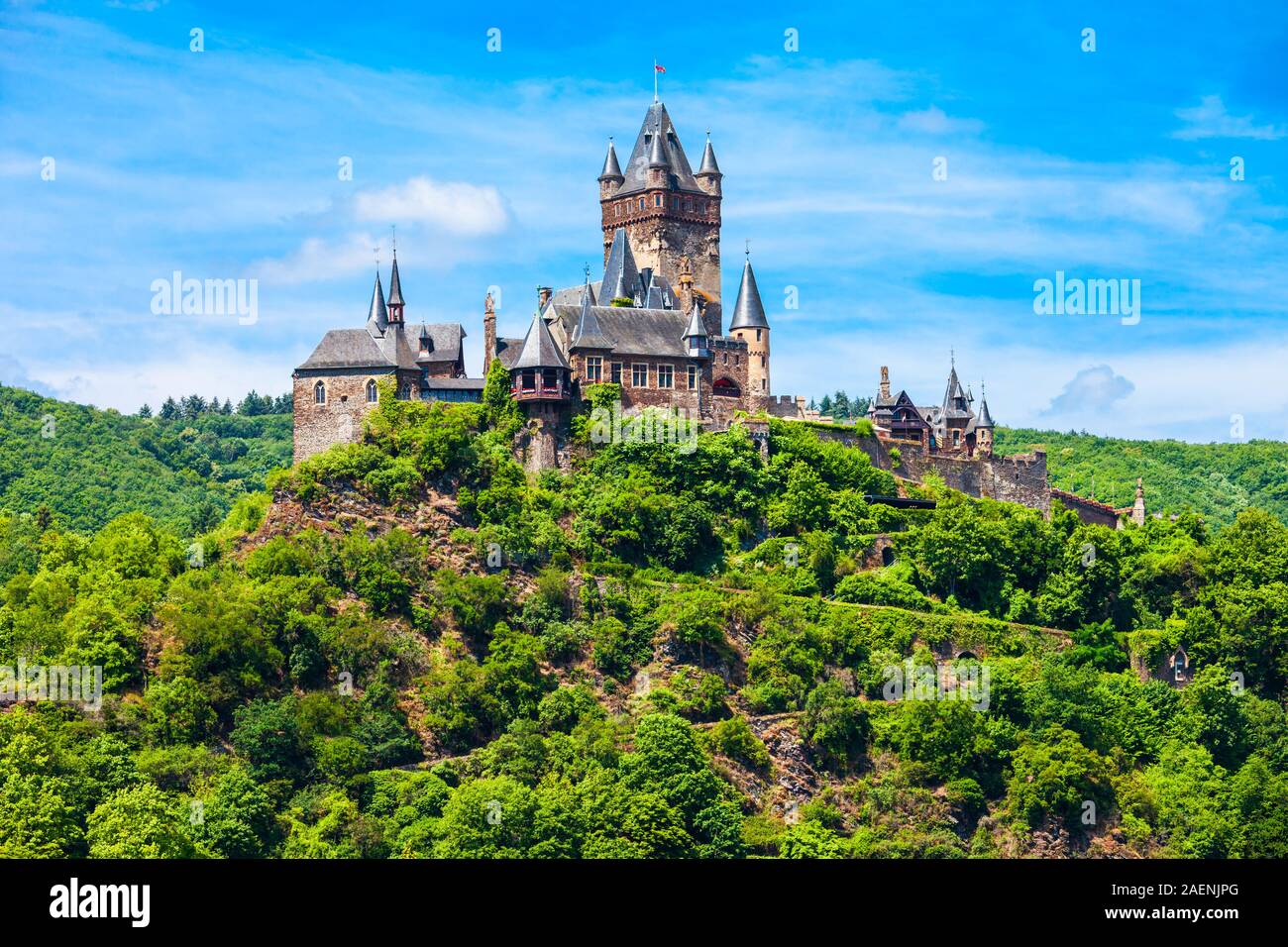 Cochem castle aerial hi-res stock photography and images - Alamy