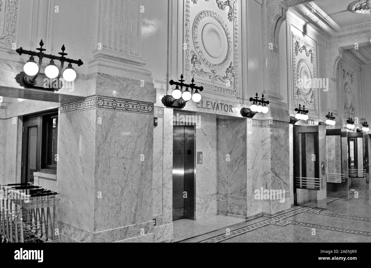 Elevator in King County Station Stock Photo - Alamy