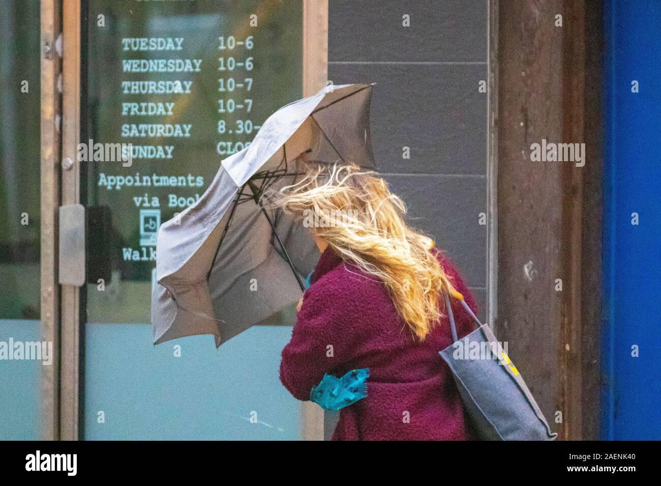 Strong Winds And Rain In Preston Lancashire Uk 10th Dec 2019