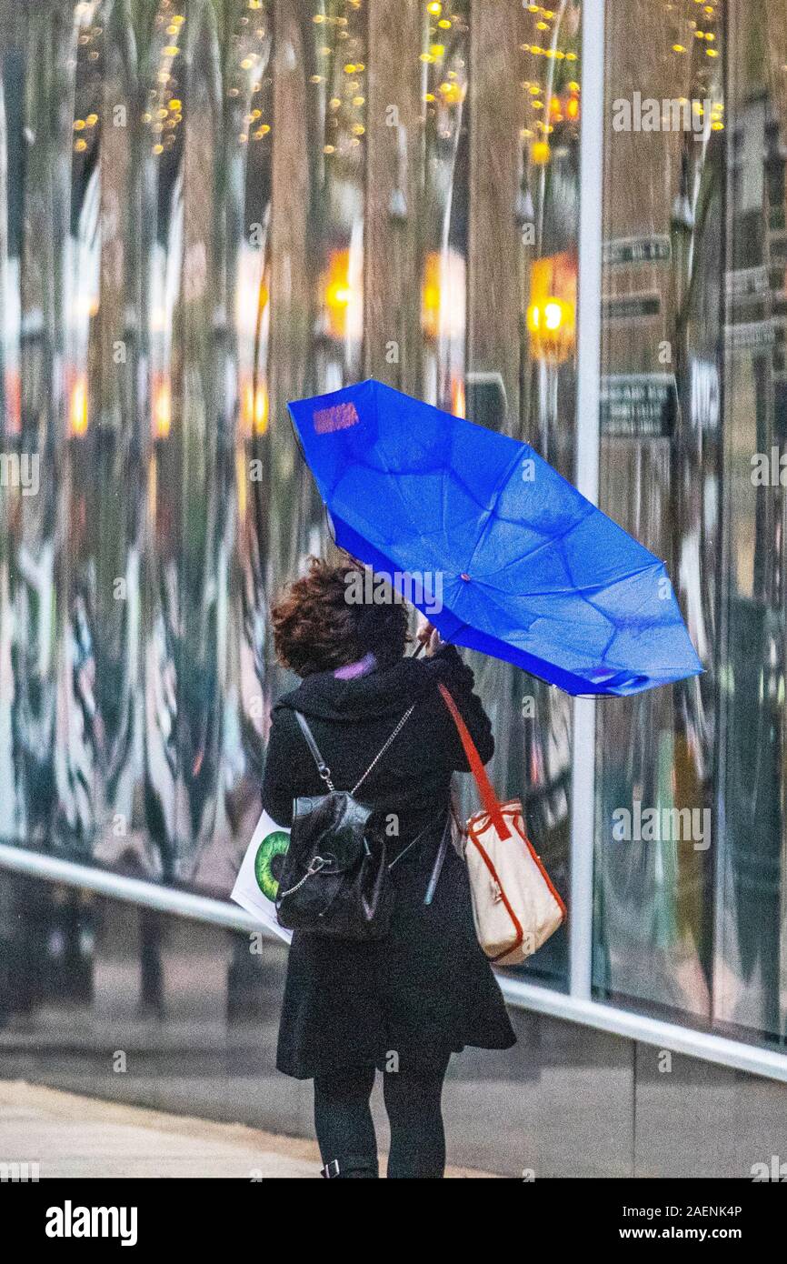 Strong winds and rain in Preston, Lancashire, UK. 10th Dec, 2019 ...