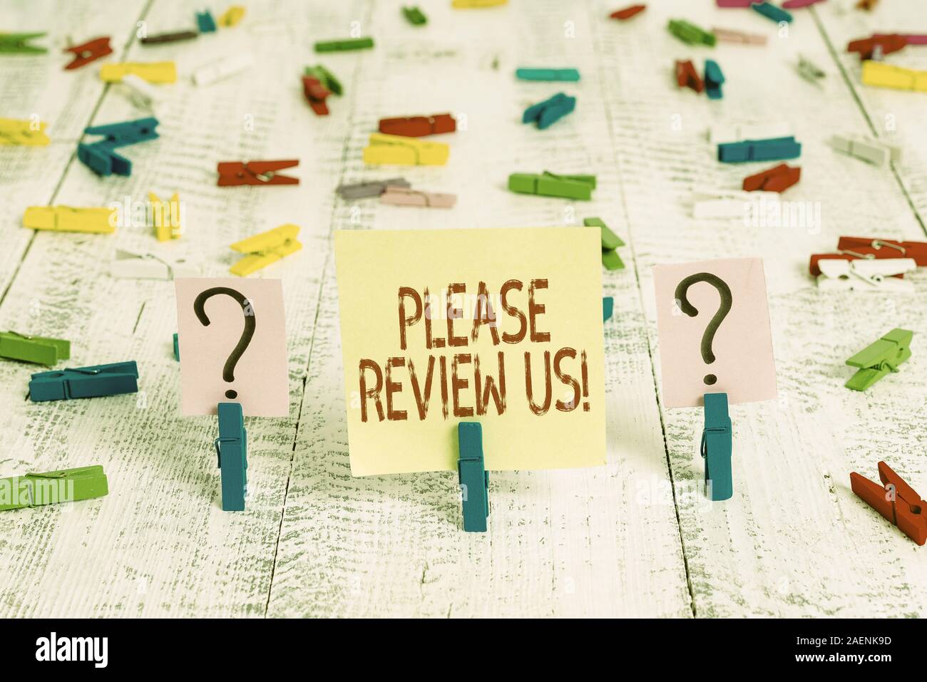 Writing note showing Please Review Us. Business concept for situation ...