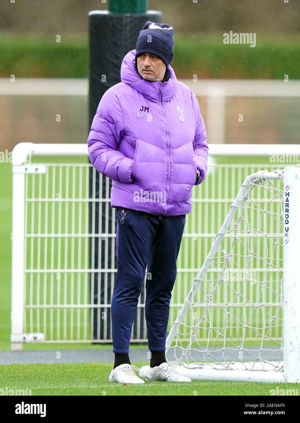 Tottenham Hotspur manager Jose Mourinho during the training session at ...