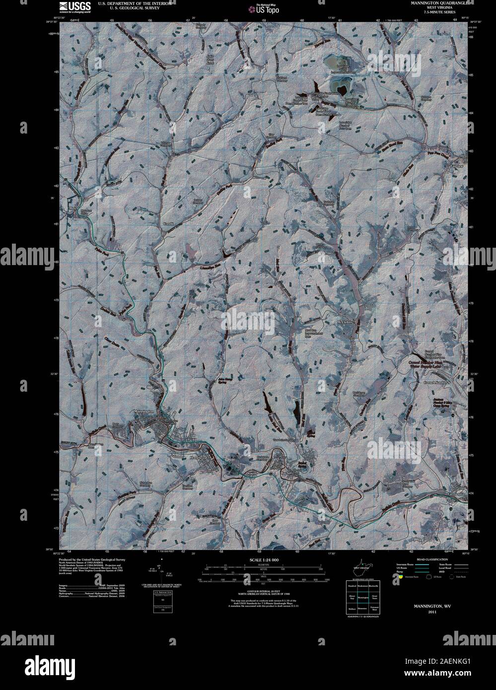 Map of mannington hi-res stock photography and images - Alamy