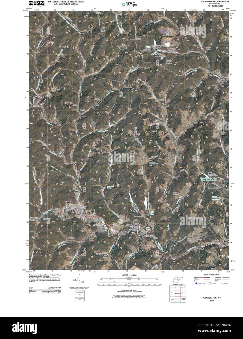 Map of mannington hi-res stock photography and images - Alamy