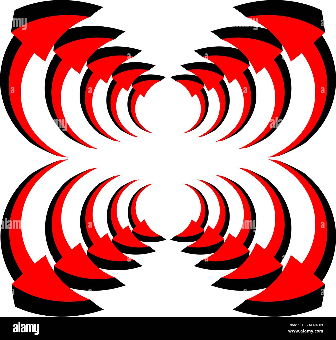 Vector set of red arrows Stock Vector Image & Art - Alamy