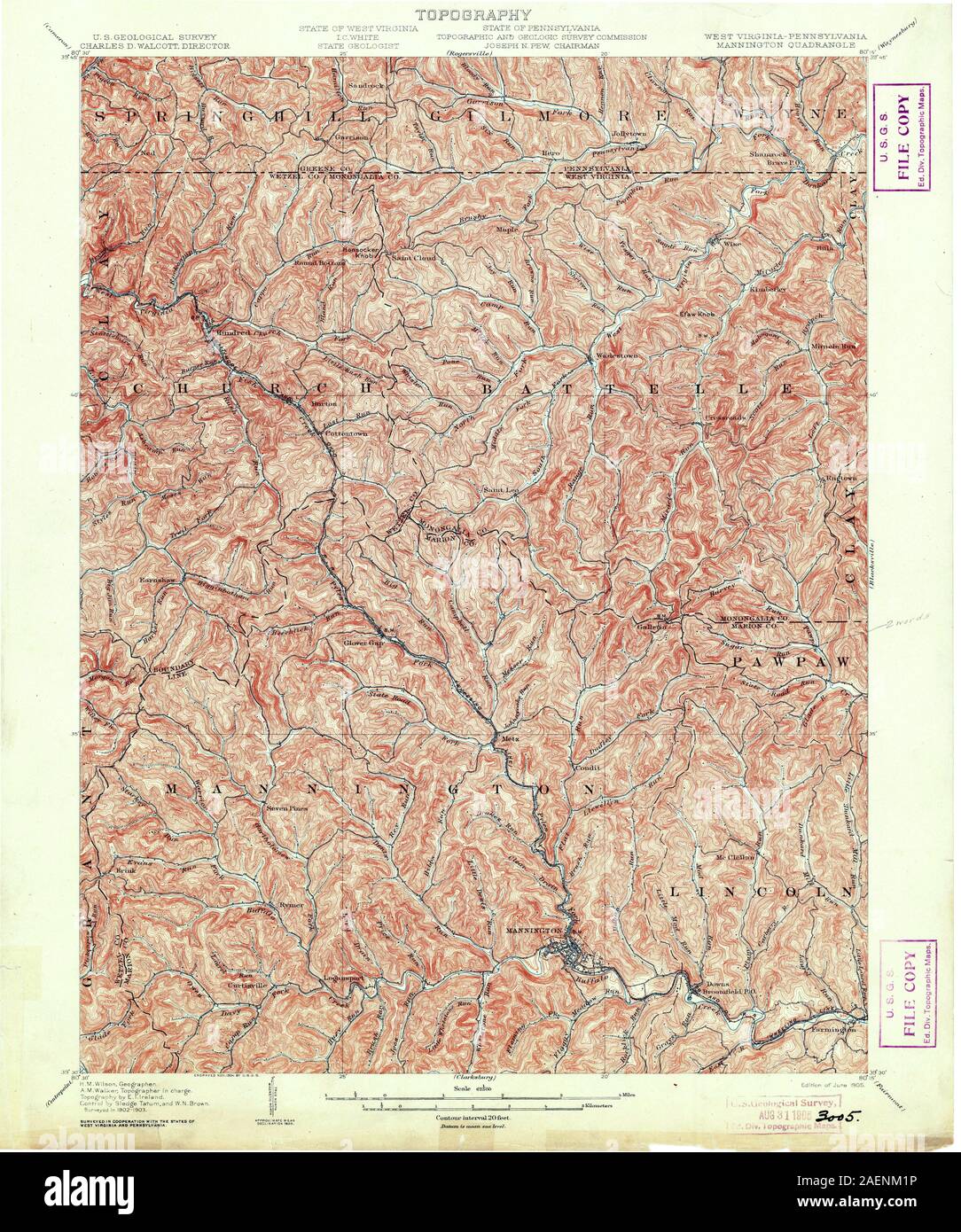 Map of mannington hi-res stock photography and images - Alamy