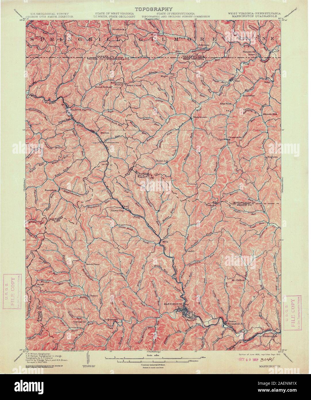 Map of mannington hi-res stock photography and images - Alamy